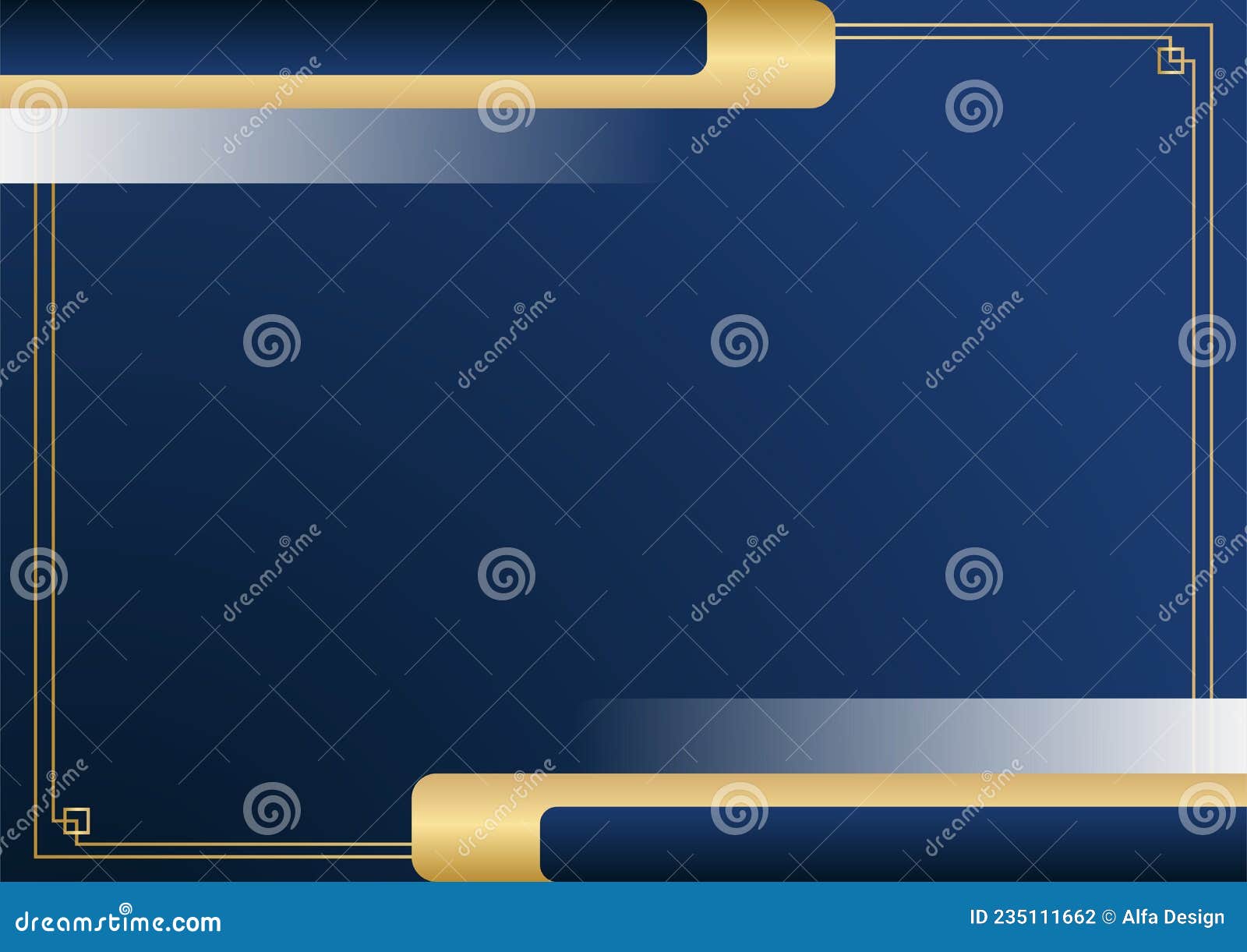 Modern Blue and Gold Abstract Background. Vector Abstract Graphic ...