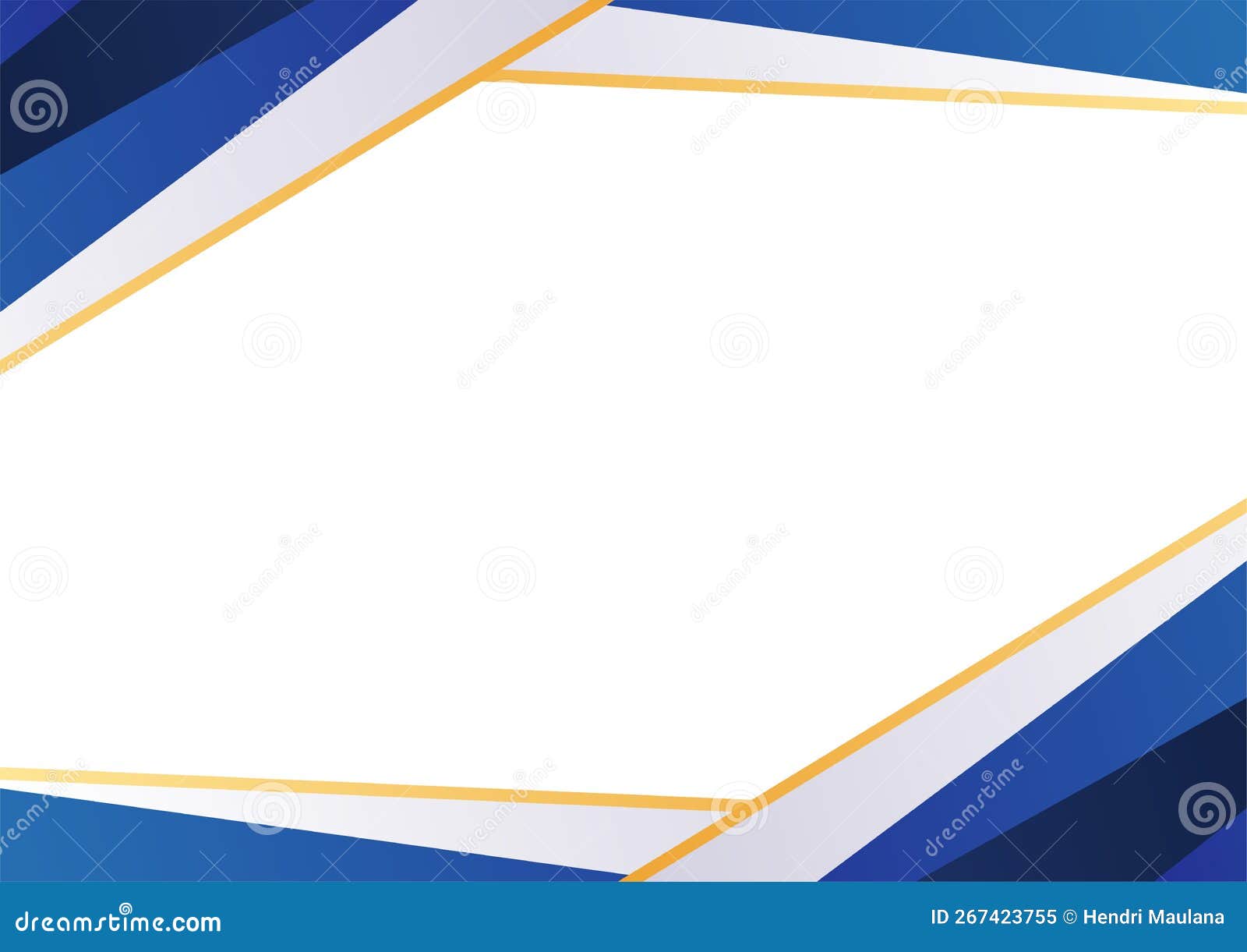 Modern Blue and Gold Shape Background Stock Vector - Illustration of ...