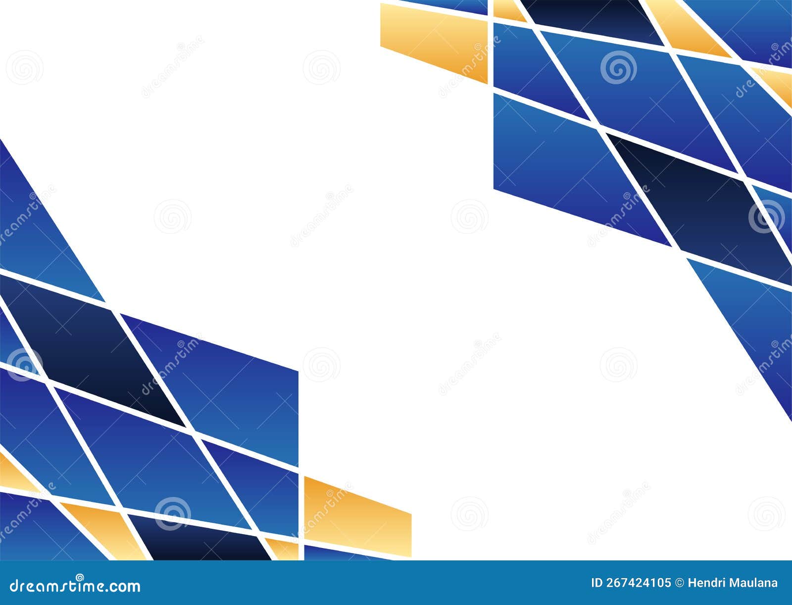 Modern Blue and Gold Shape Background Stock Vector - Illustration of ...
