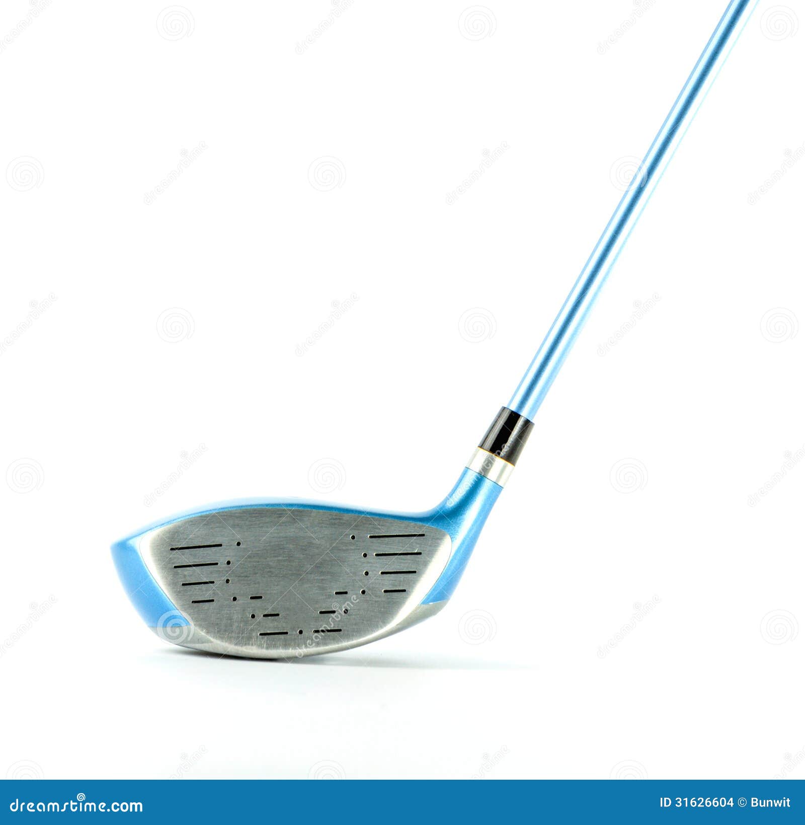 Modern Blue Golf Club Isolated Stock Photo - Image of swing, stick ...