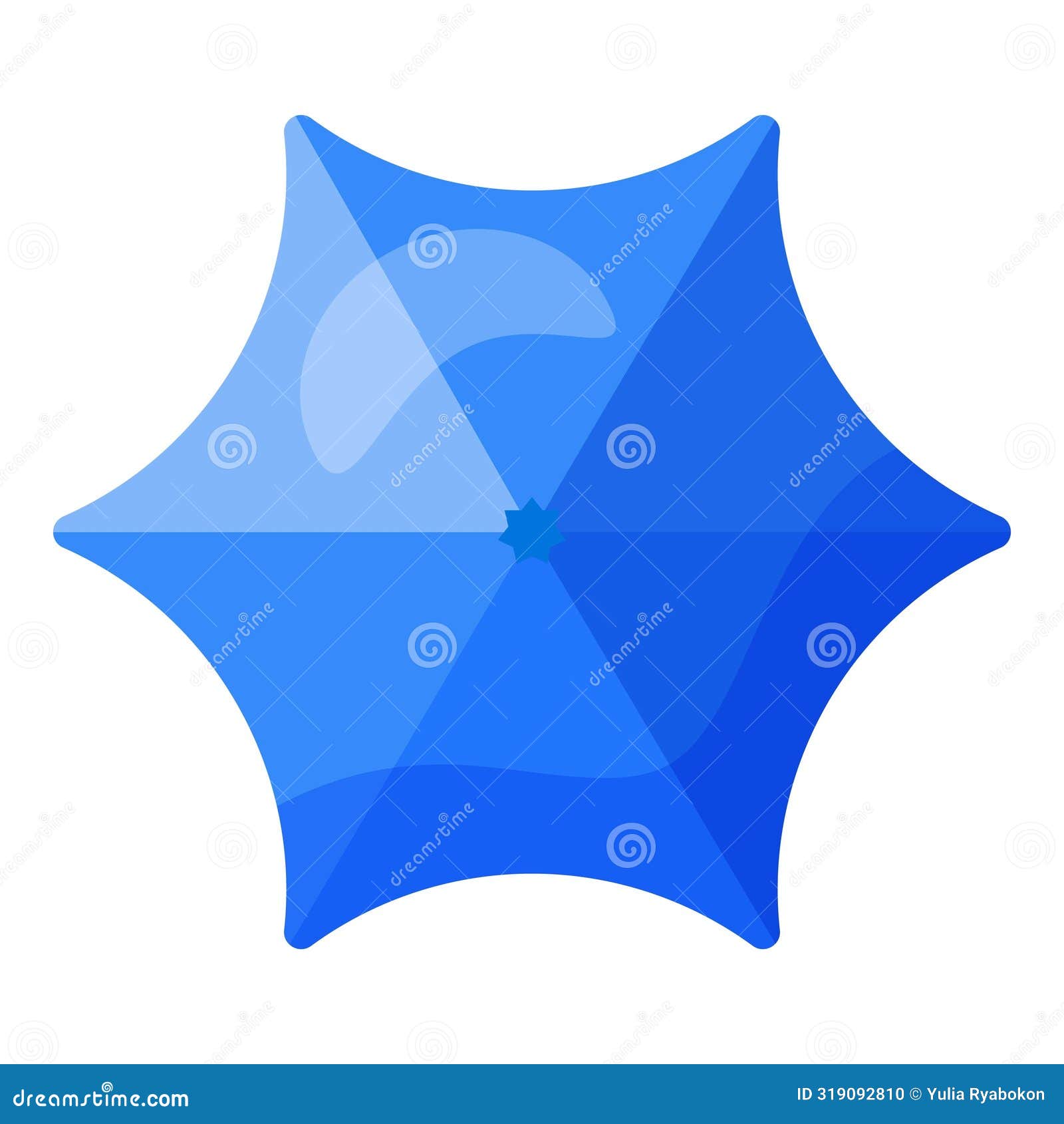 Blue Abstract Geometric Shape Illustration Stock Vector - Illustration ...
