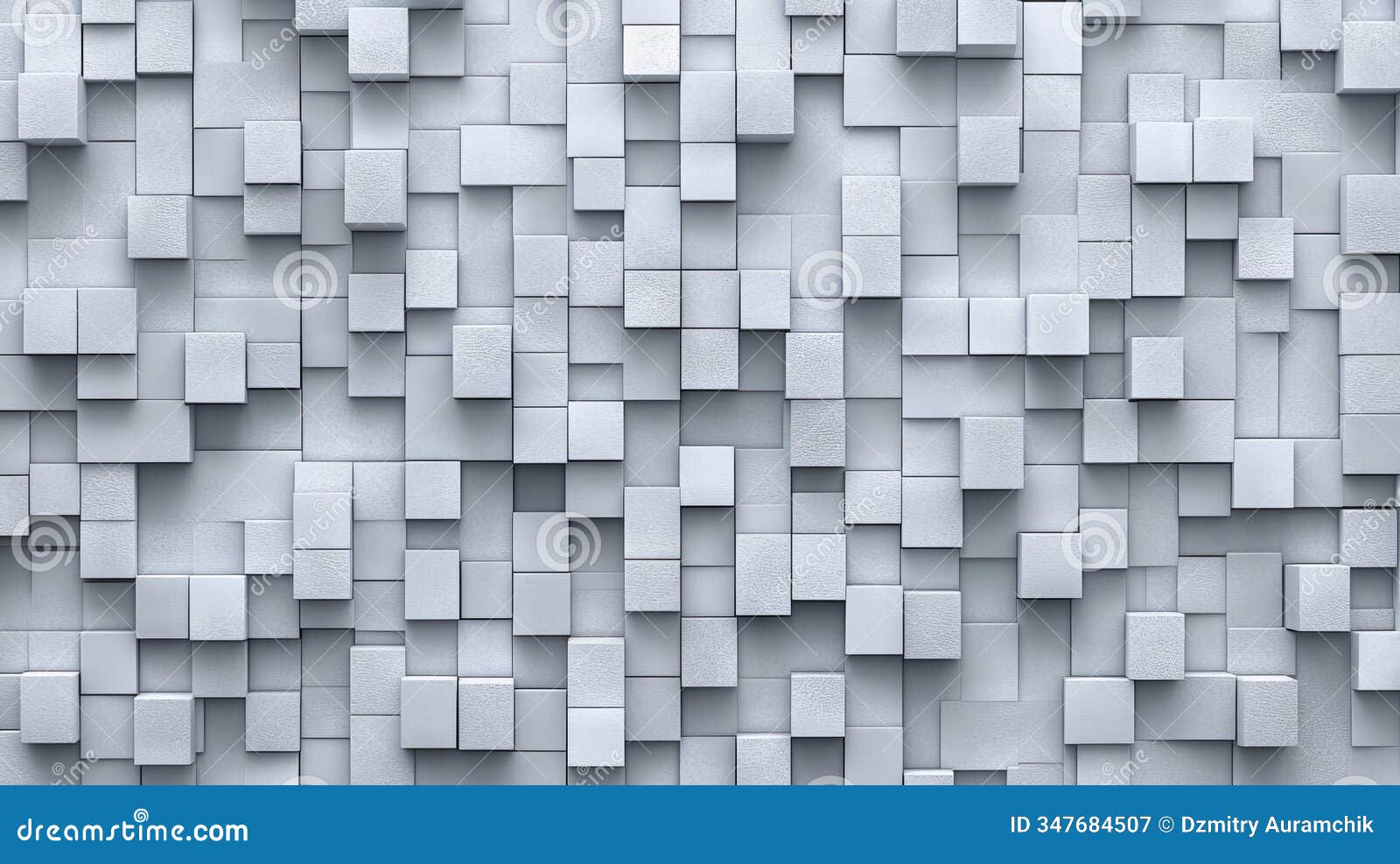 Modern Blue and Gray Square Designs Form a Textured Background. Stock ...