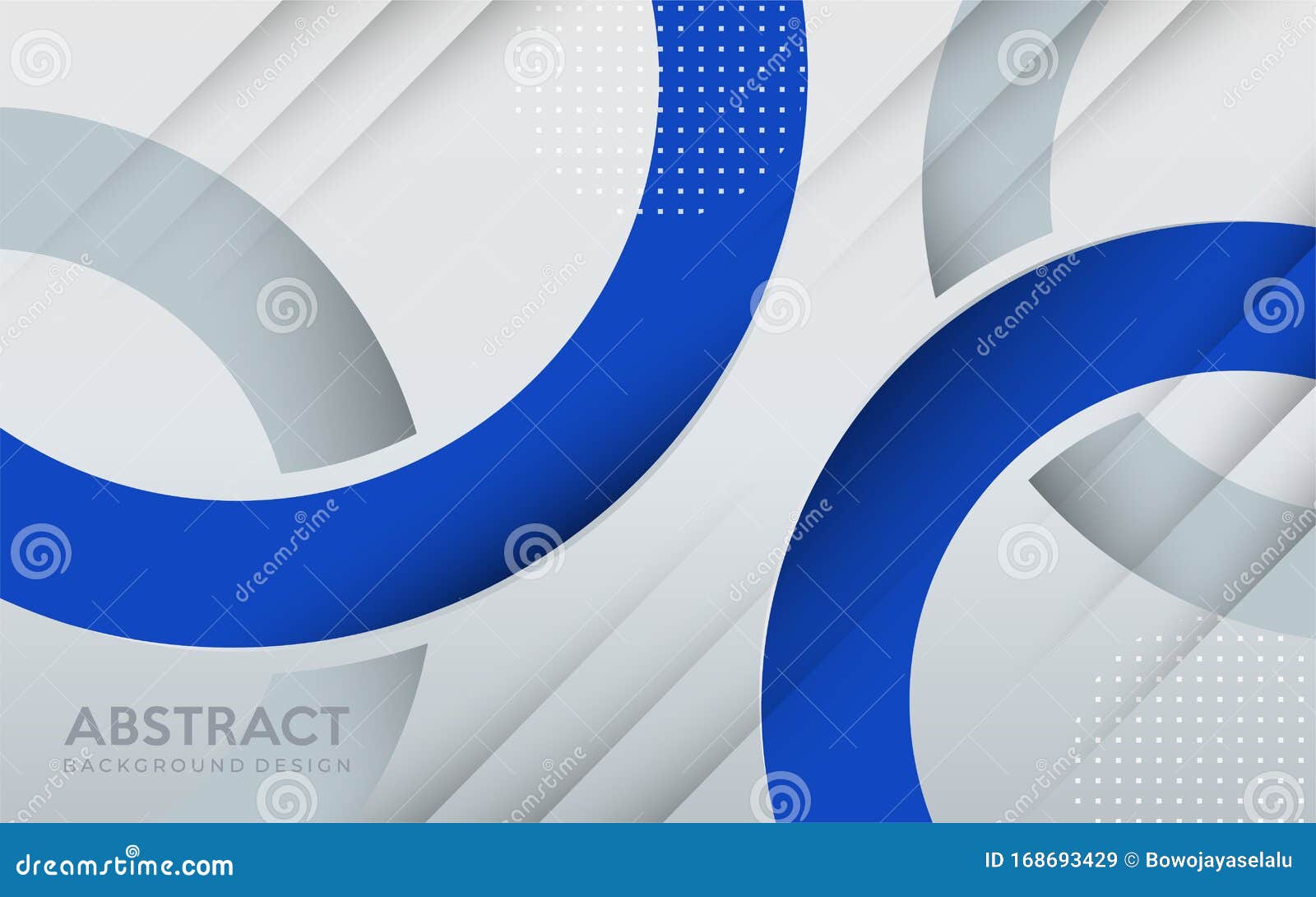 Modern Blue and Grey Geometric Background with Abstract Style Stock ...