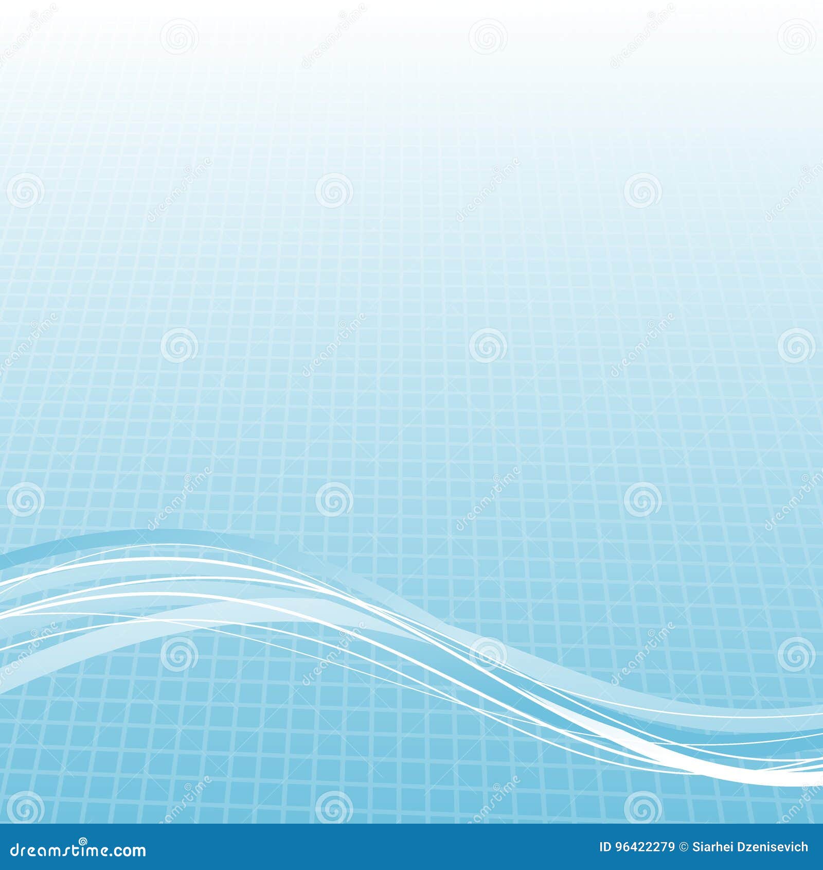 Modern Blue Lines Over Halftone Gradient Cell Background. Abstract ...