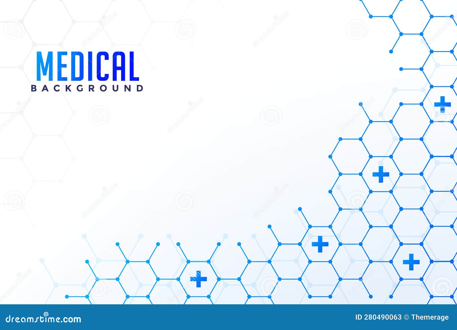 Modern Blue Medical Background Vector Stock Vector - Illustration of ...