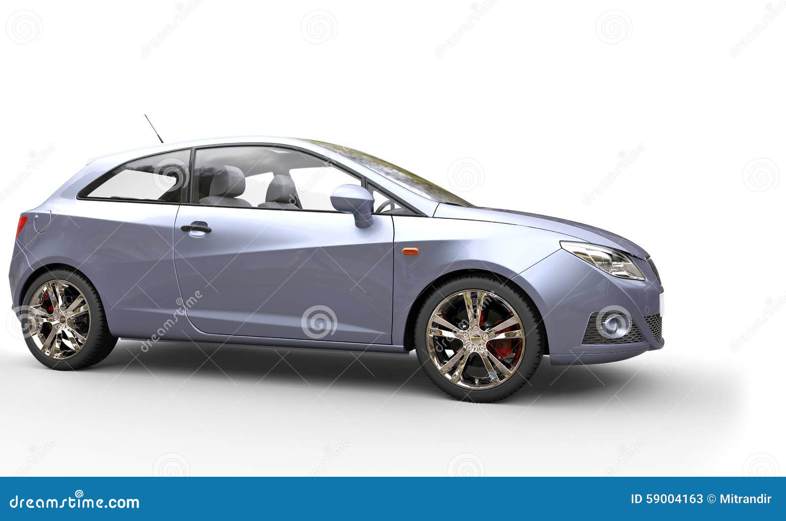 Modern Blue Metallic Car stock image. Image of lights - 59004163