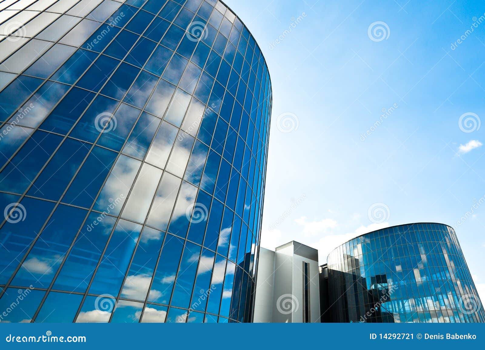 Modern blue office stock image. Image of commercial, business - 14292721