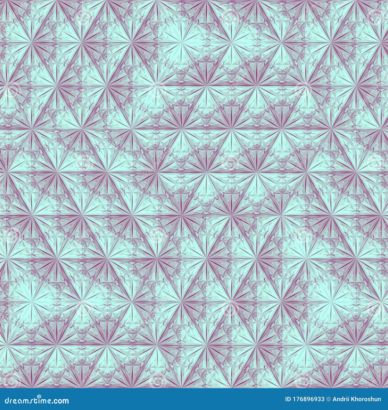 Modern Blue and Pink Template for Architectural Design. 3d Rendering ...