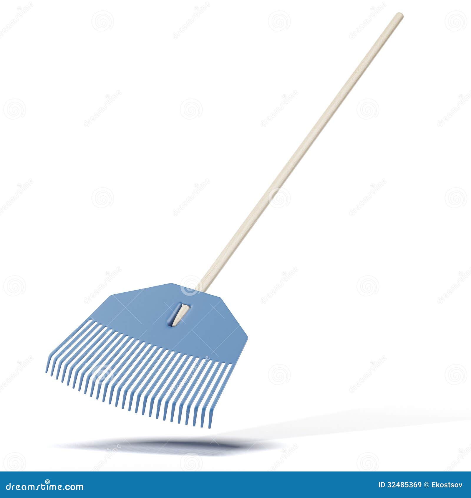 Modern Blue Rake Stock Image | CartoonDealer.com #32485369