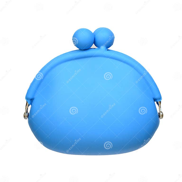 Modern blue rubber purse stock image. Image of wallet - 85784827