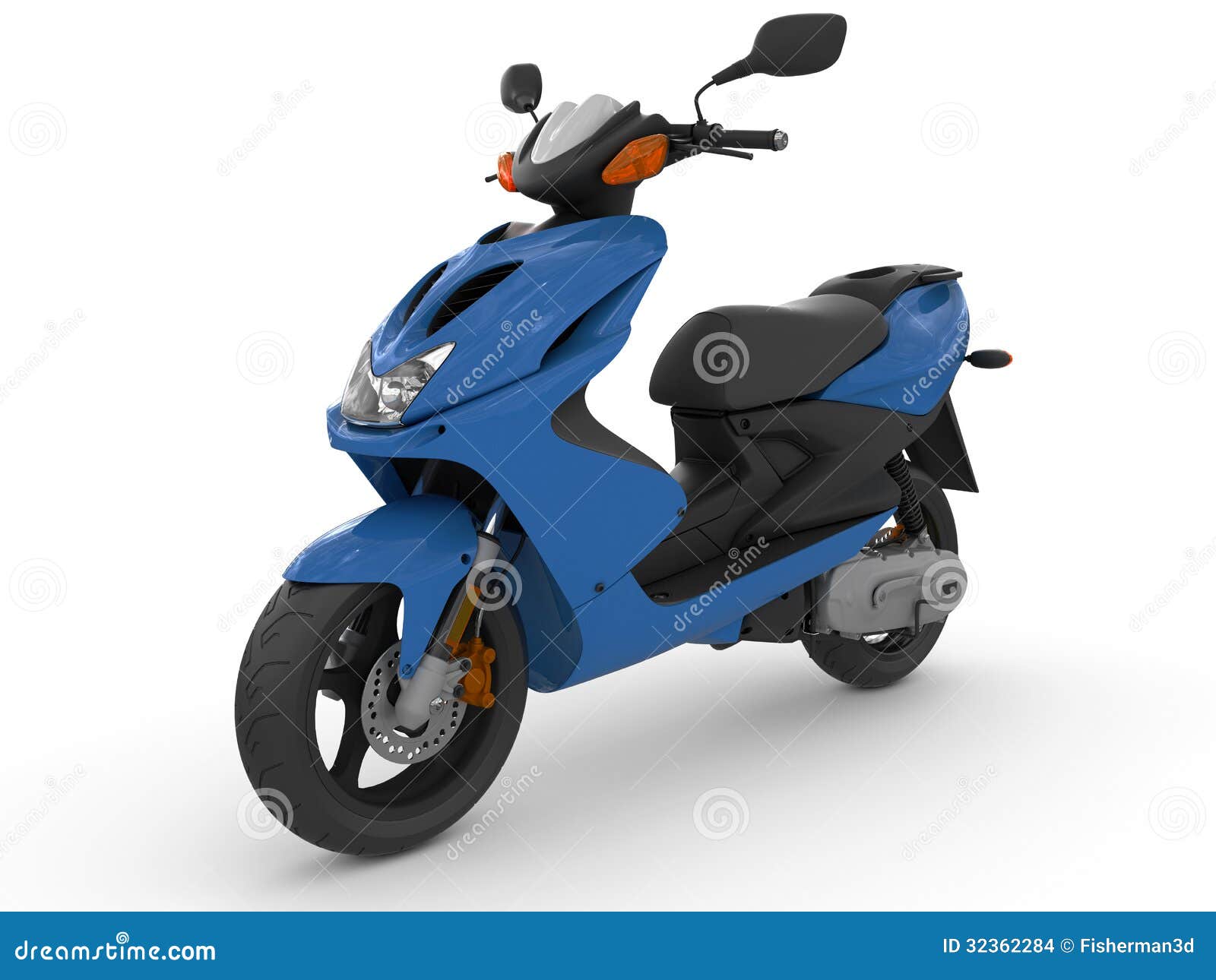 Modern Blue Scooter Stock Photo | CartoonDealer.com #32362284