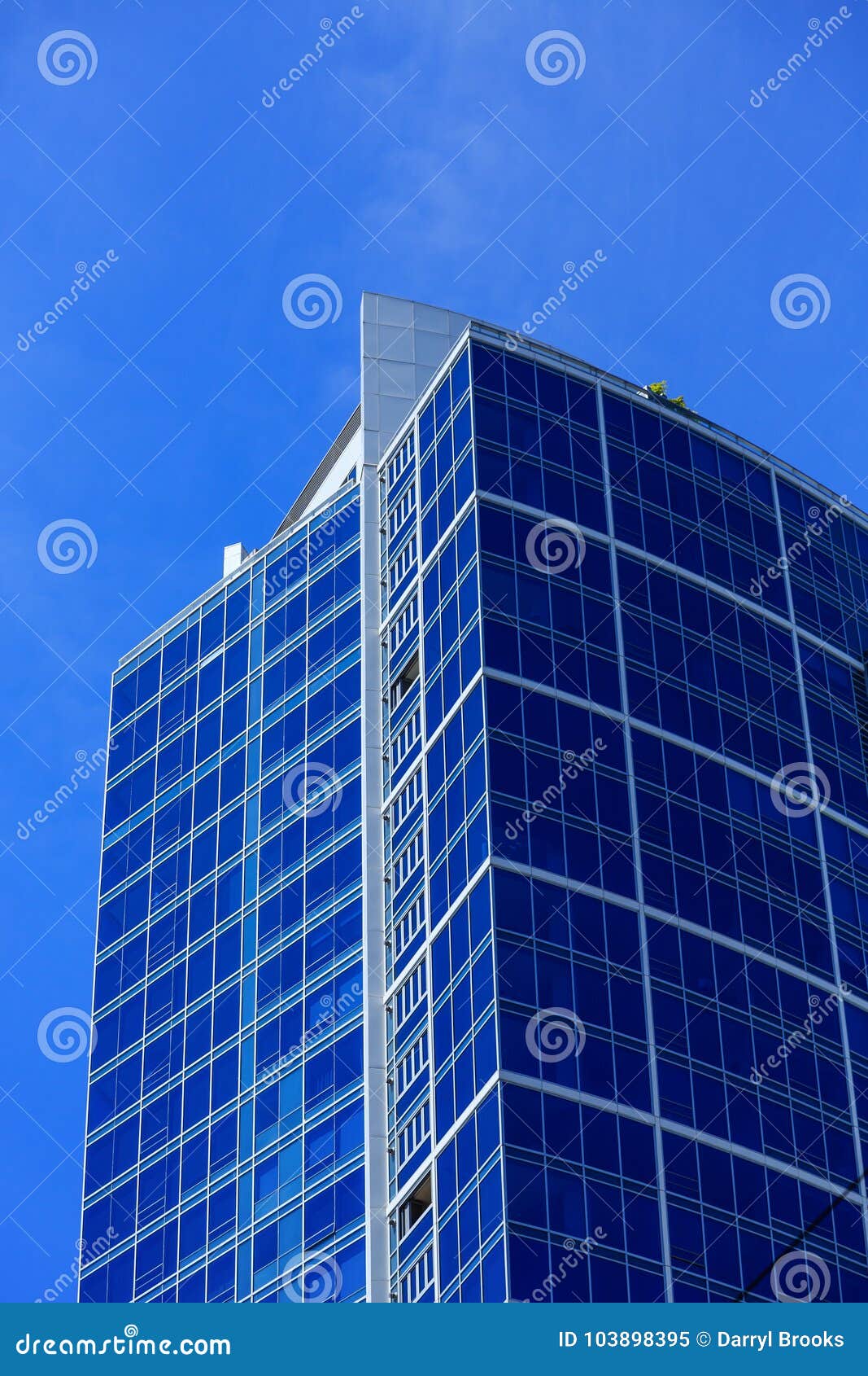 Modern Blue in Seattle stock image. Image of blue, cityscape - 103898395