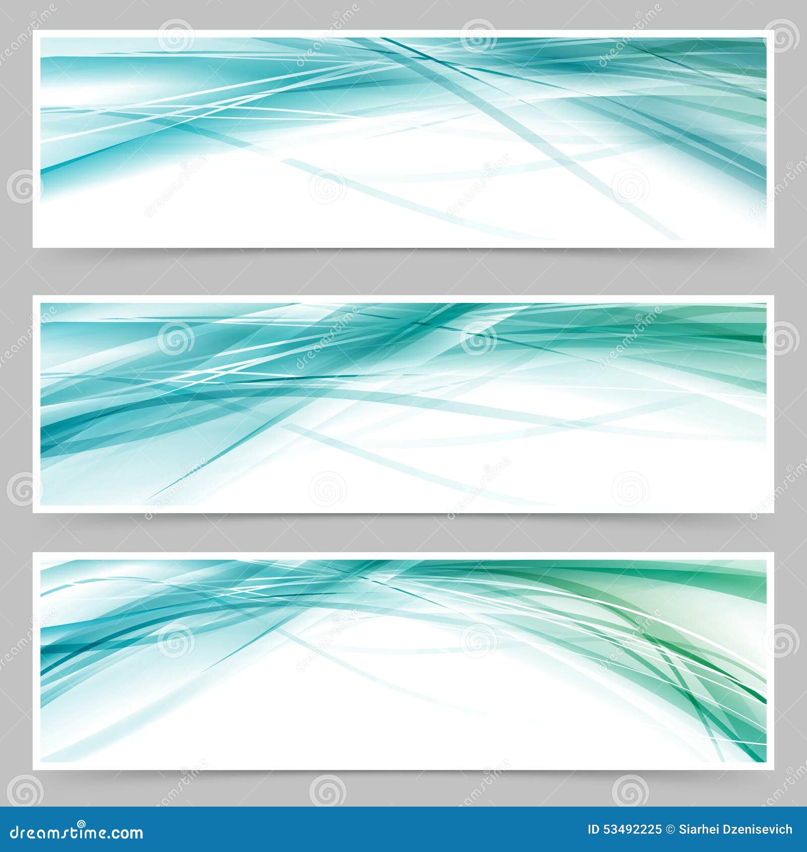 Modern Blue Swoosh Line Flyer Collection Stock Vector - Illustration of ...