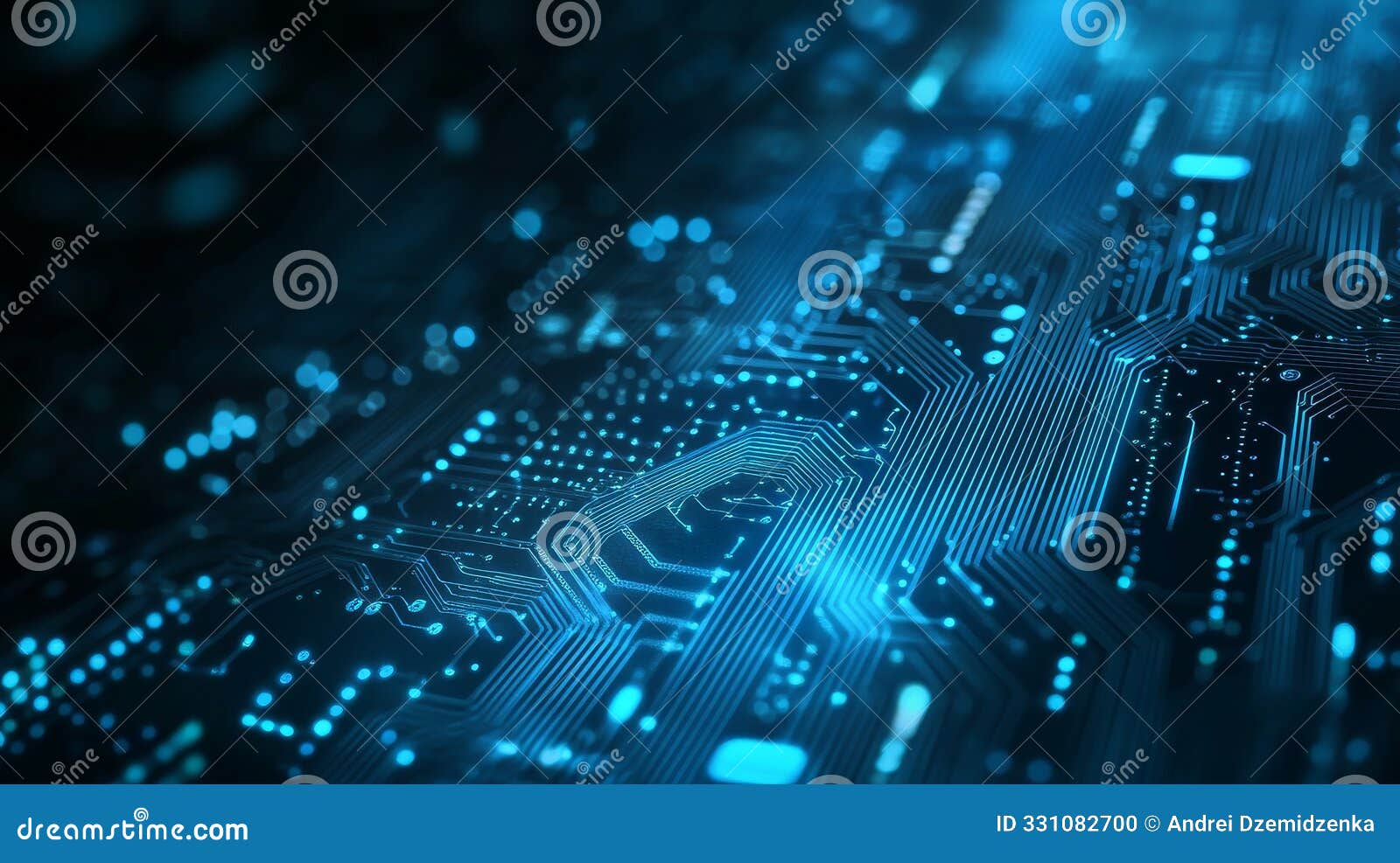 Modern Blue Tech Background, Representing Digital Innovation and ...