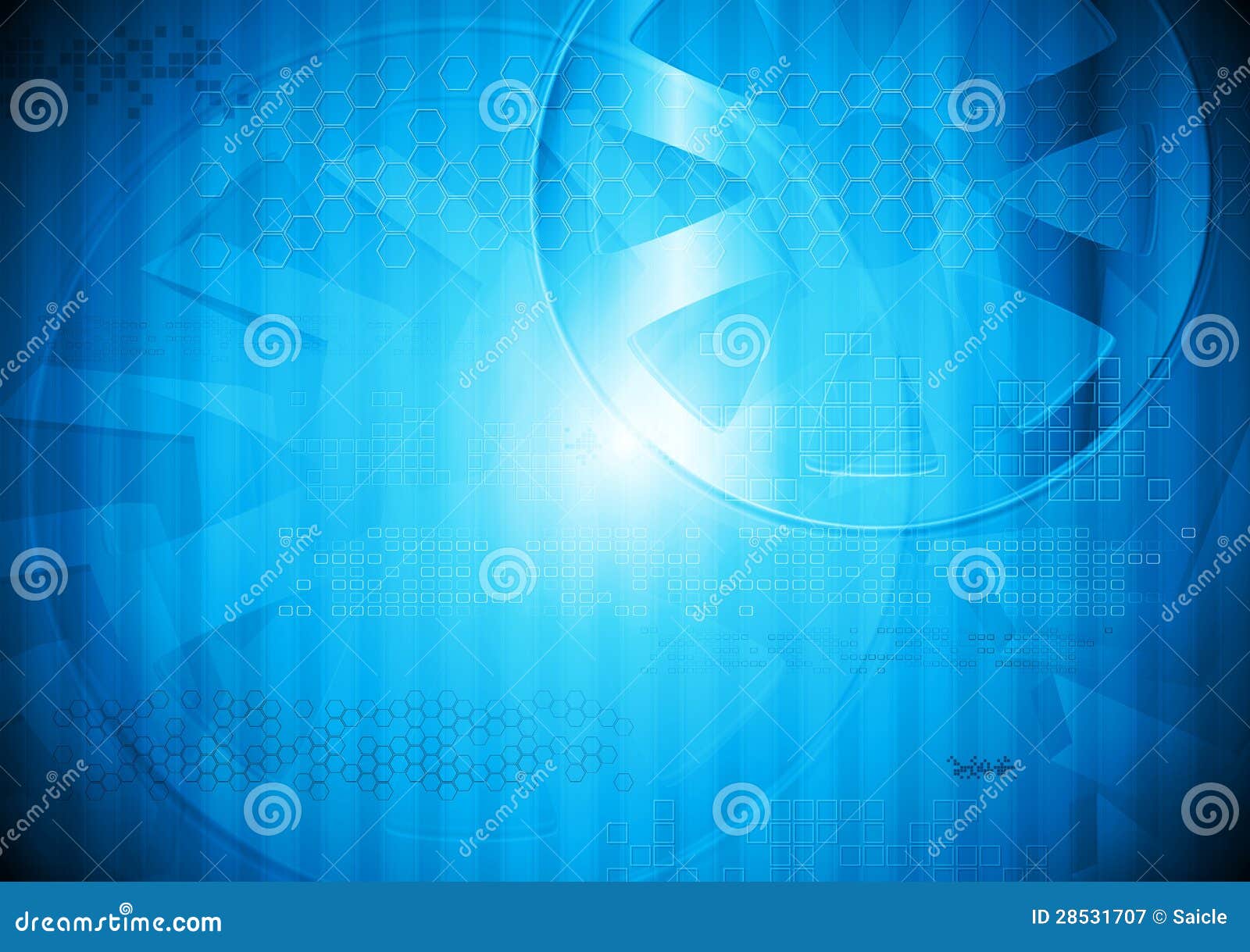 Modern blue tech design stock vector. Illustration of abstraction ...