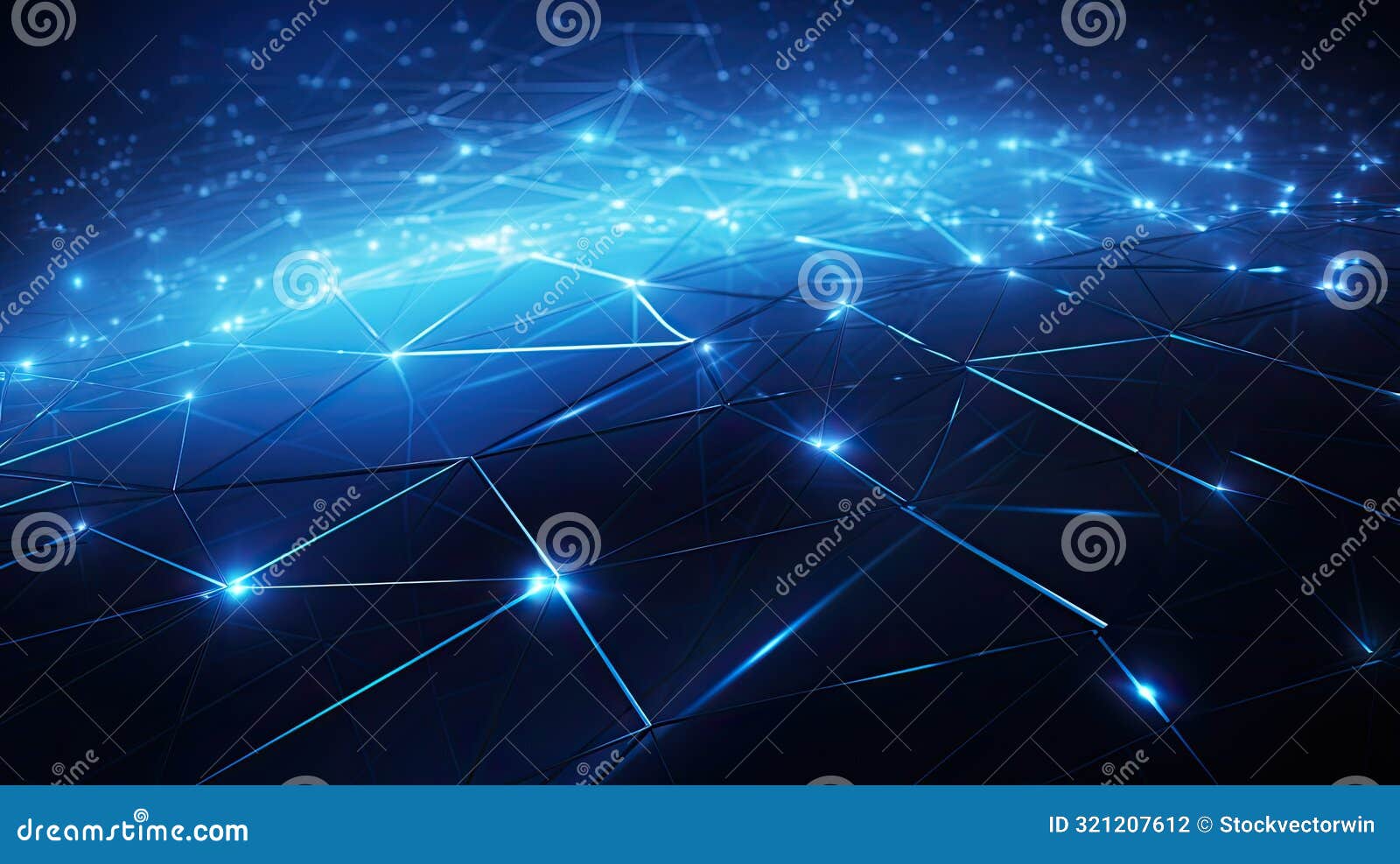 Modern Blue Technology Background Stock Illustration - Illustration of ...