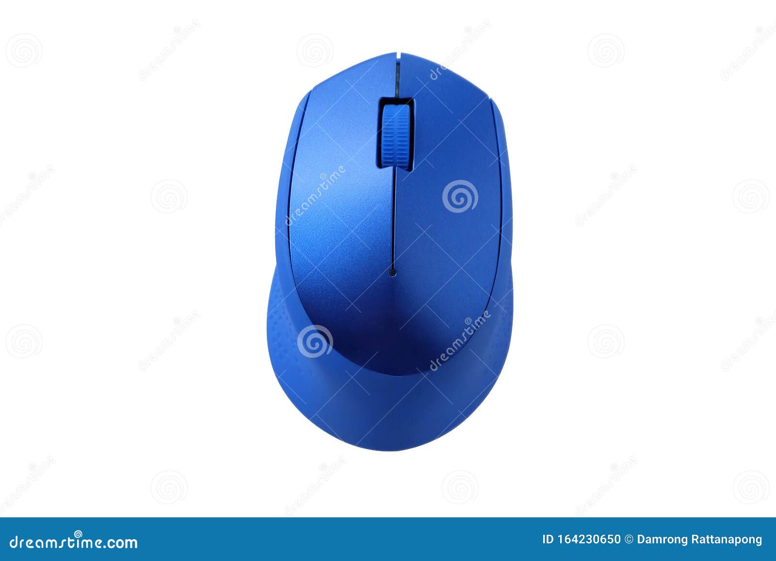 Modern Blue Wireless Mouse Isolated on White Background Stock Photo ...
