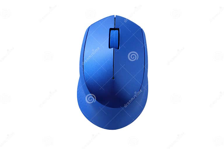 Modern Blue Wireless Mouse Isolated on White Background Stock Photo ...