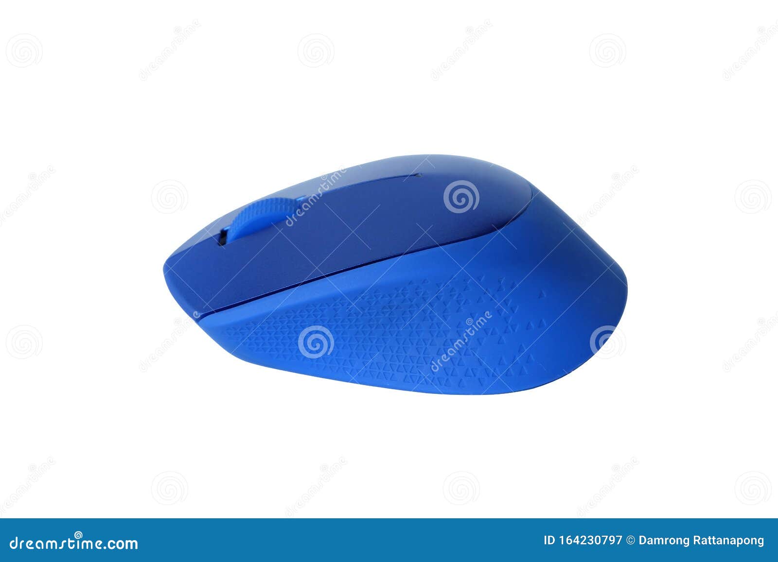 Modern Blue Wireless Mouse Isolated on White Background Stock Image ...
