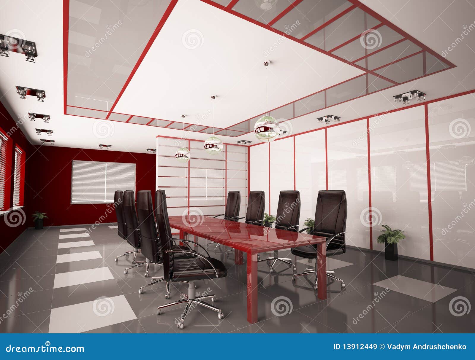Boardroom Interior 3d Render Royalty-Free Stock Photography ...