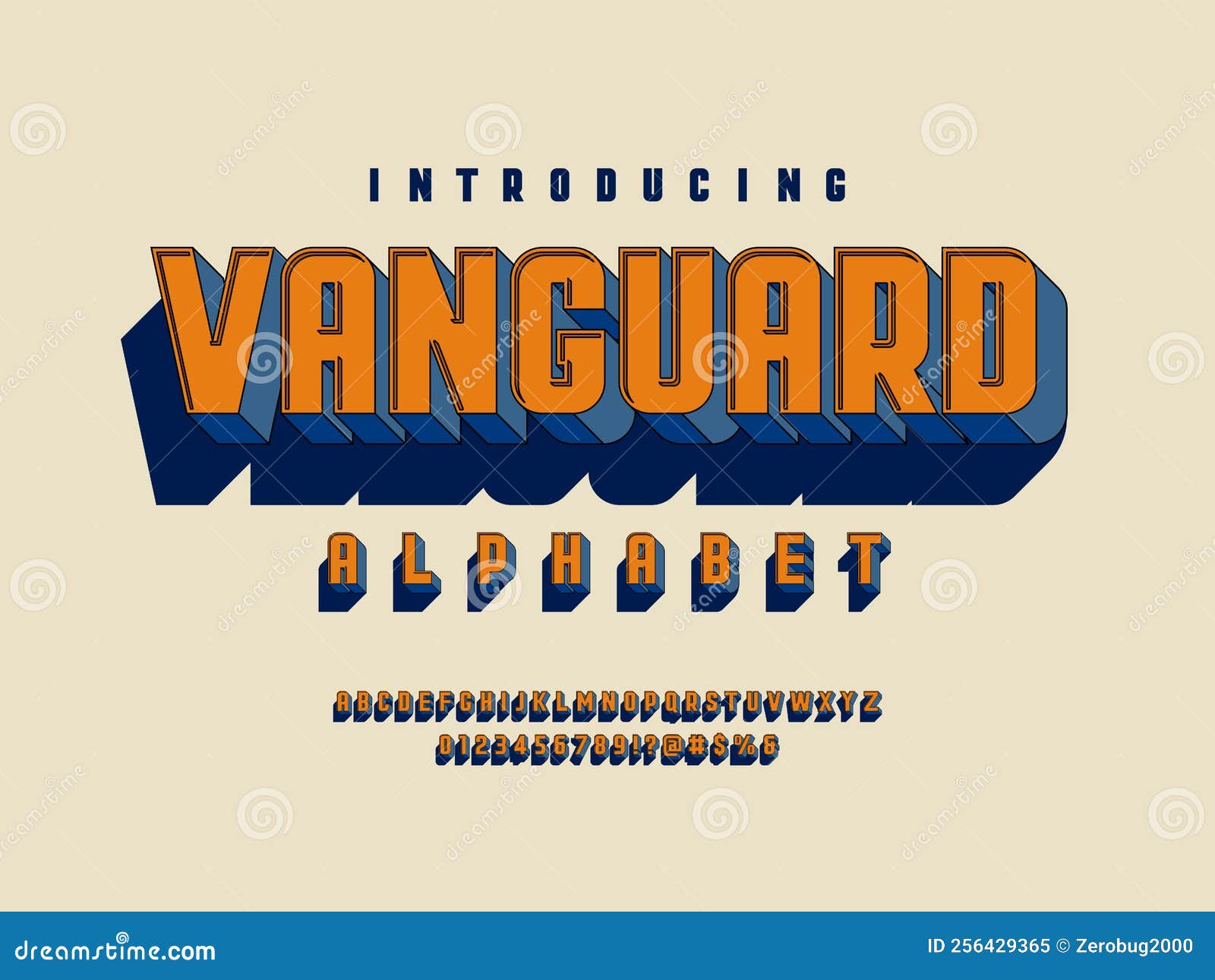 Modern bold font stock vector. Illustration of modern - 256429365