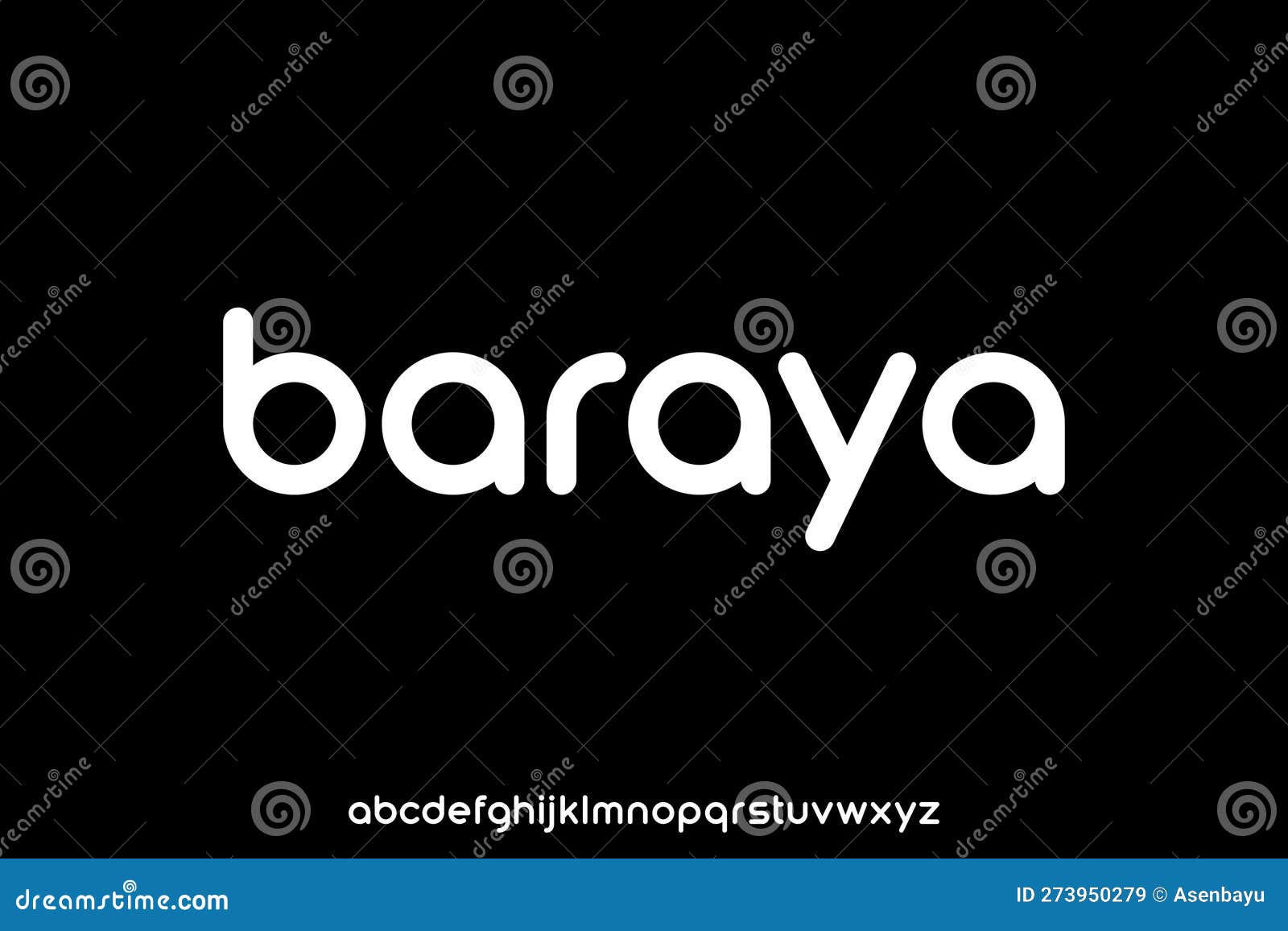 Bold Rounded Typeface Display Font Vector. Creative Playful Typography ...