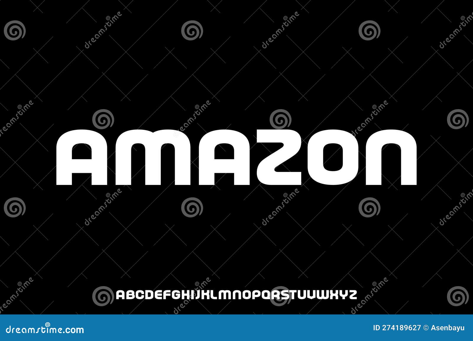 Thick and Rounded Modern Sans Serif Font Vector Illustration Editorial ...