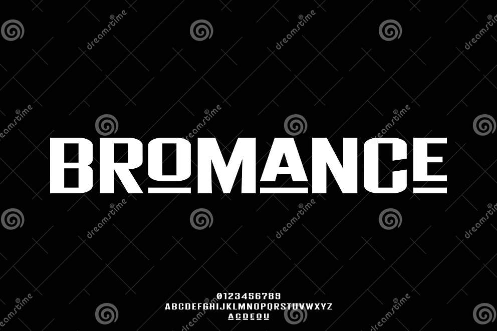 Modern Bold Typeface Display Font Vector with Alternate Design Stock ...