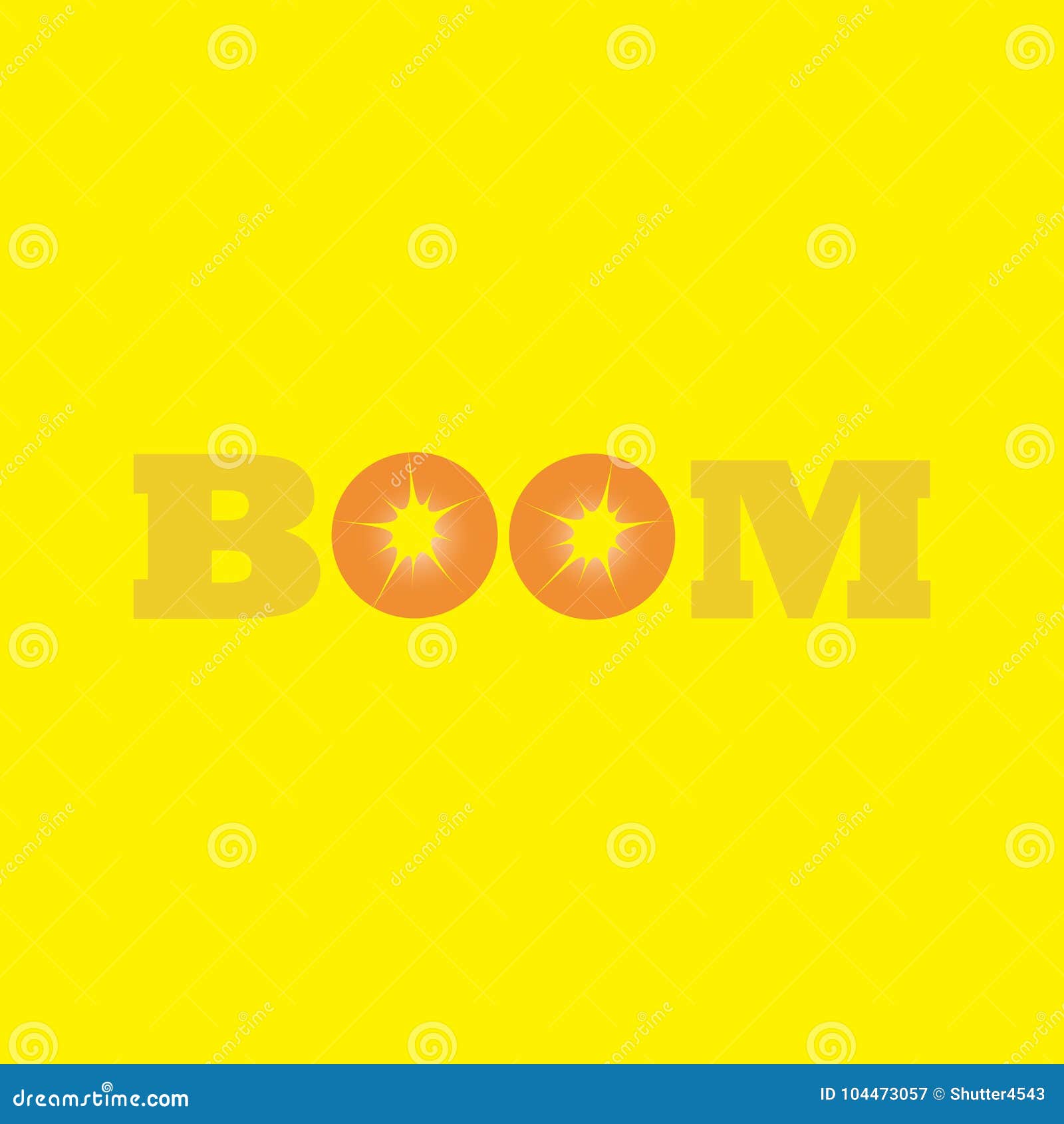 Modern Bomb Icon Boom Explosion Logo Type Design Vector On Yellow ...