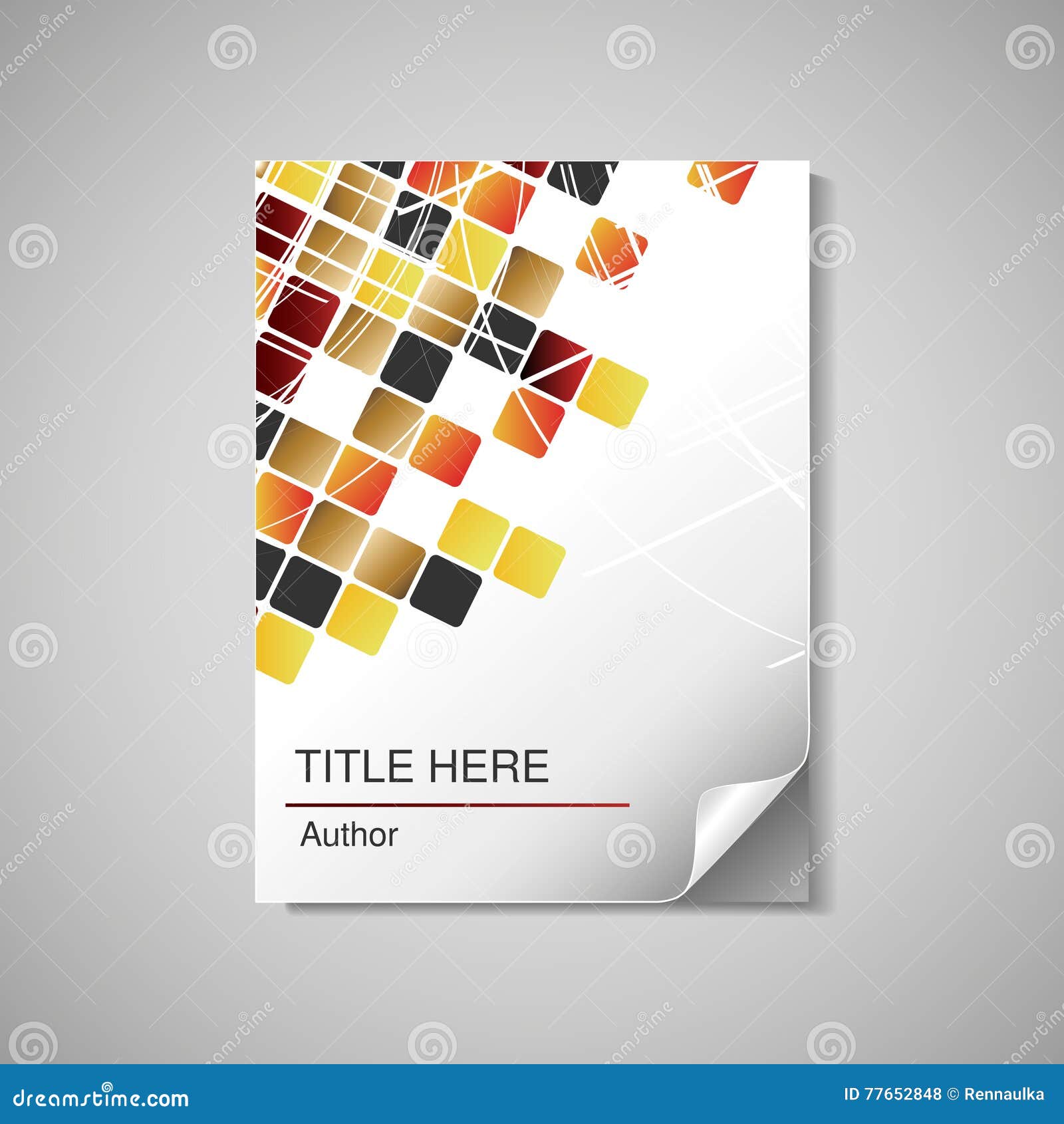 Modern Book Cover, Brochure, Flyer - Design Template for Documents and ...