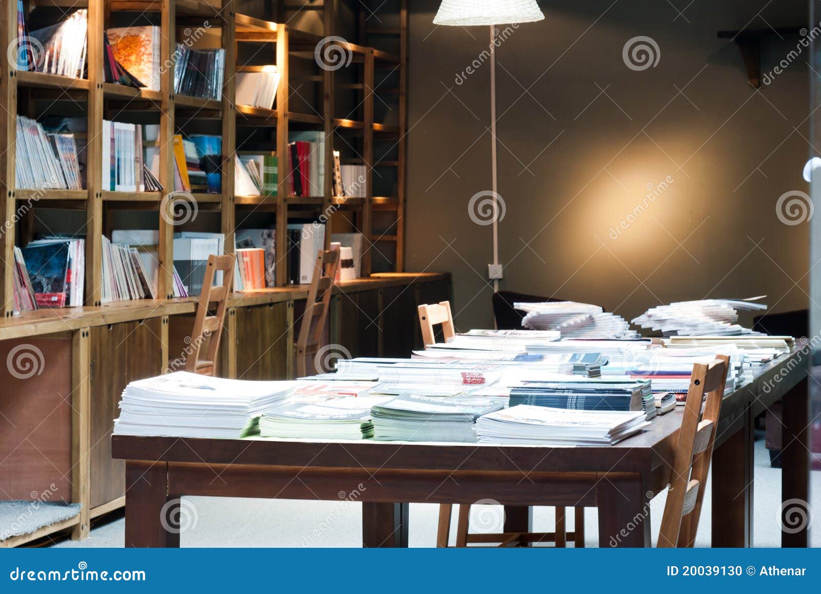 A modern bookshop stock photo. Image of chair, arrangement - 20039130