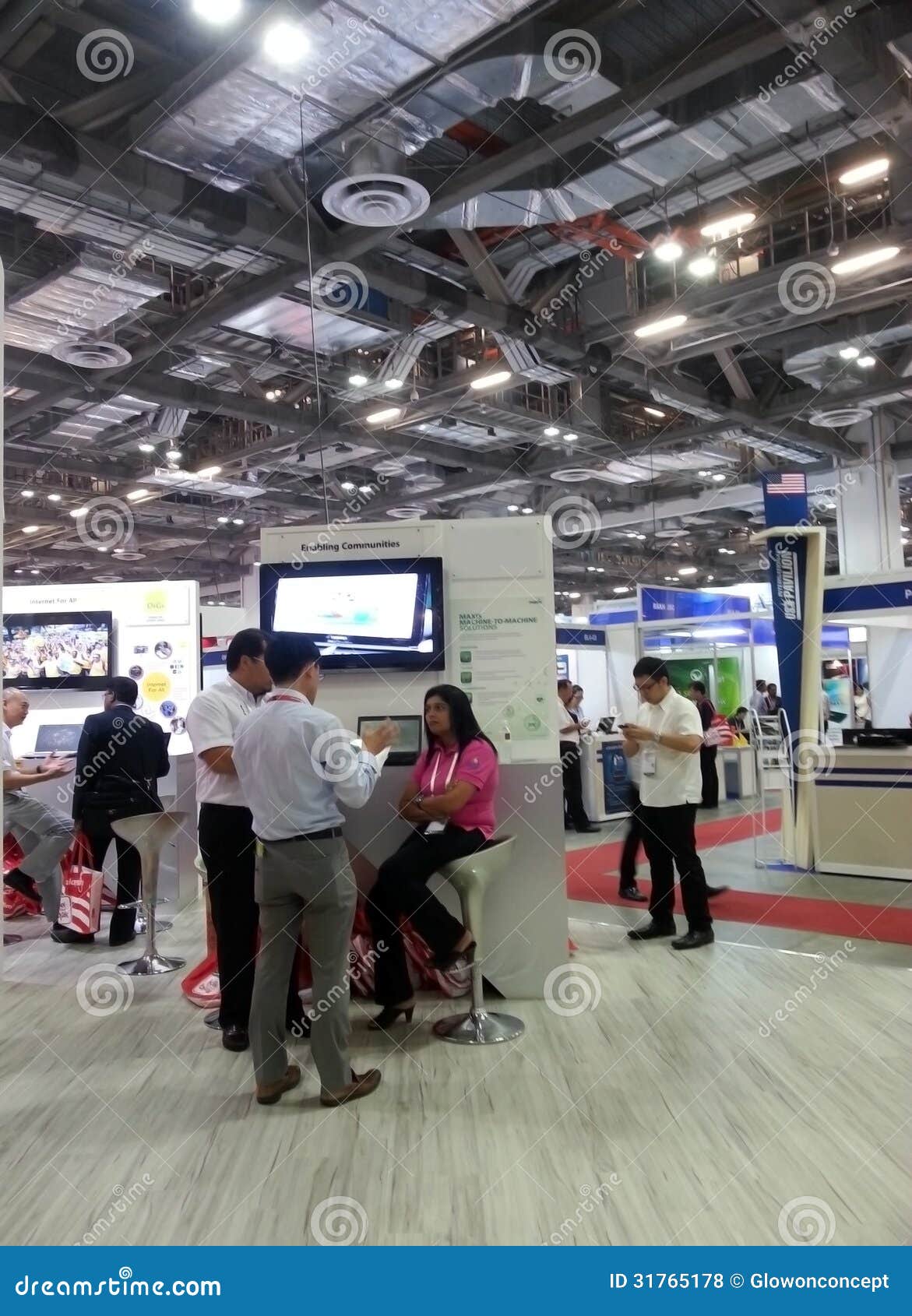 Modern booth design editorial stock photo. Image of black - 31765178