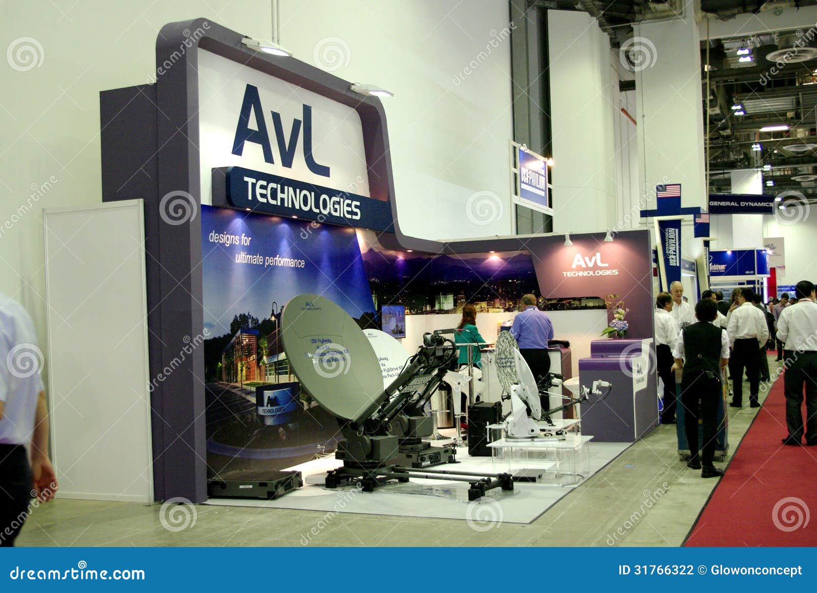 Modern booth design editorial photography. Image of measat - 31766322