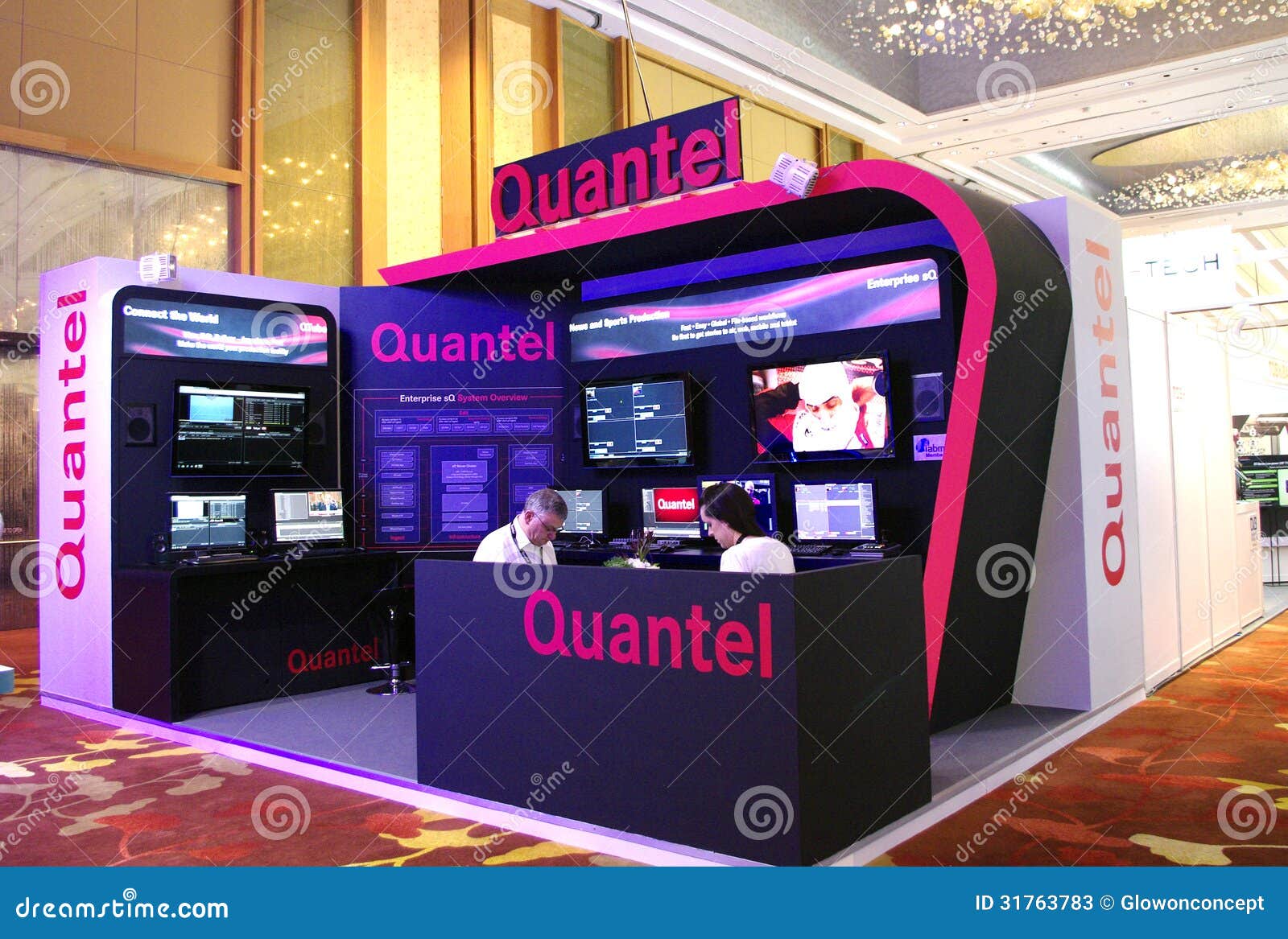 Modern booth design editorial stock photo. Image of typography - 31763783