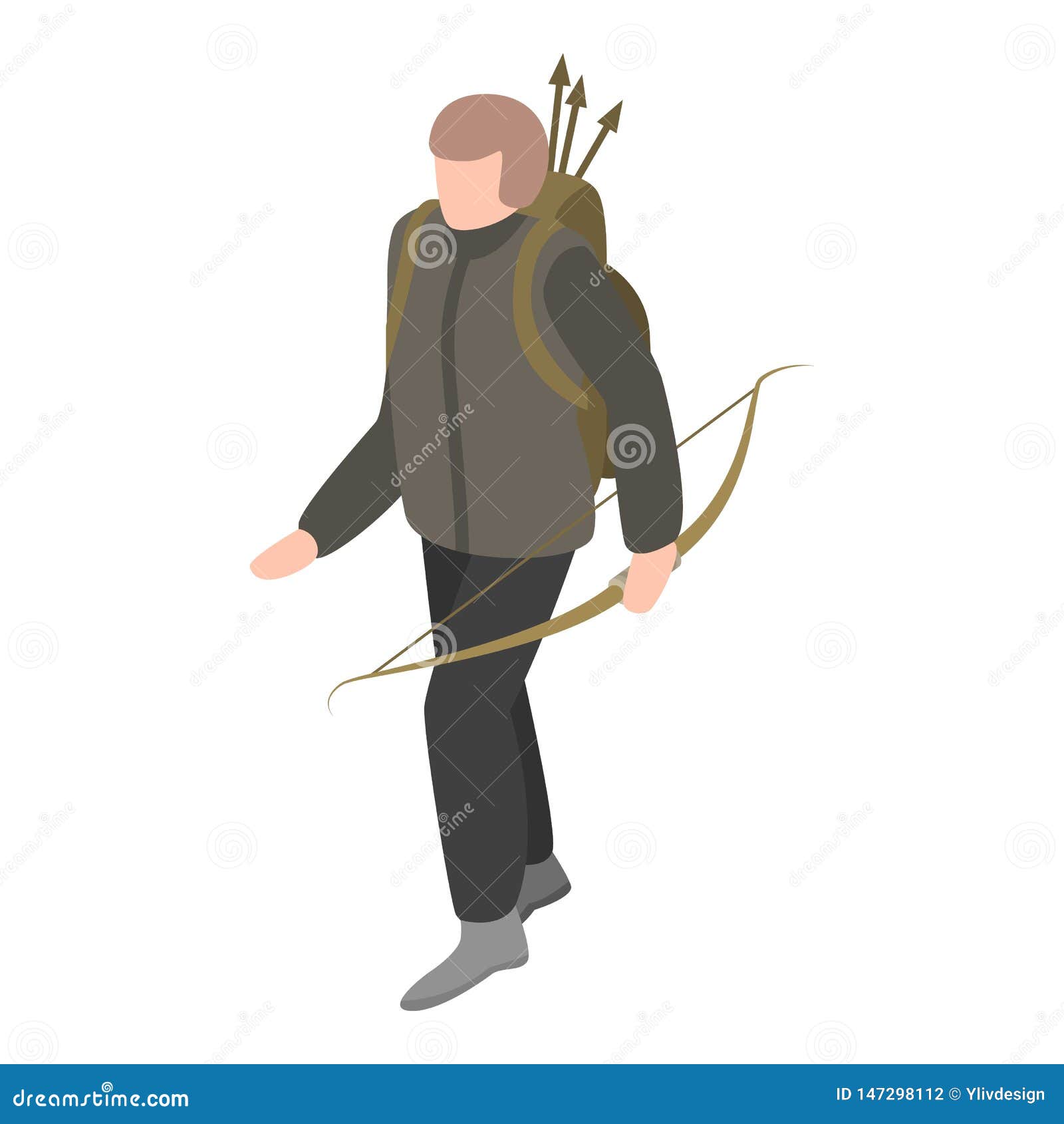 Hunter Icon Vector Sign And Symbol Isolated On White Background, Hunter ...