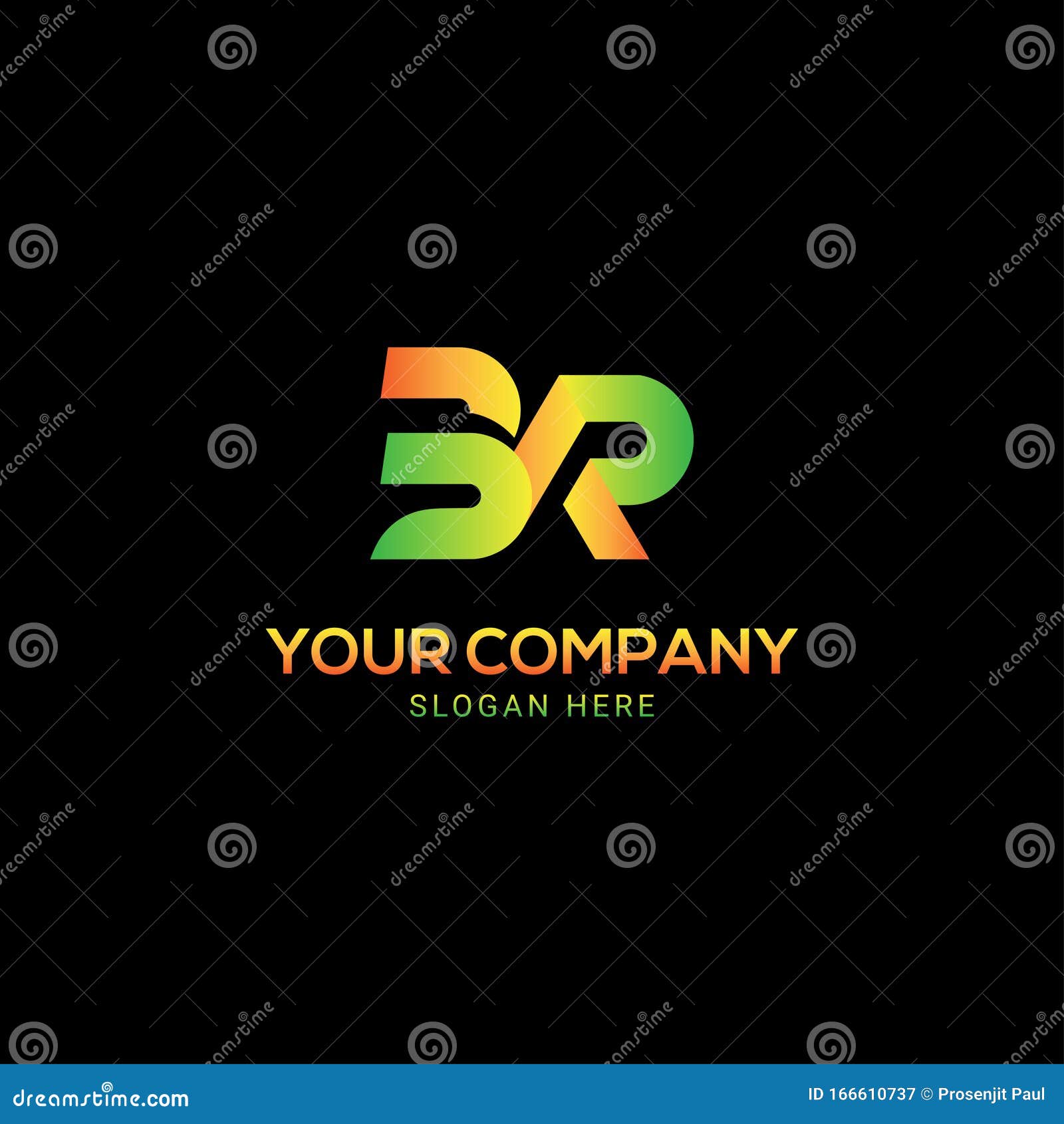 Modern BR Letter, BR Letter Logo Design Stock Vector - Illustration of ...