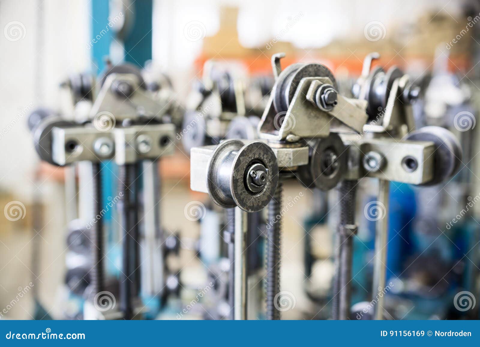 Modern braiding machine. stock image. Image of machinery - 91156169