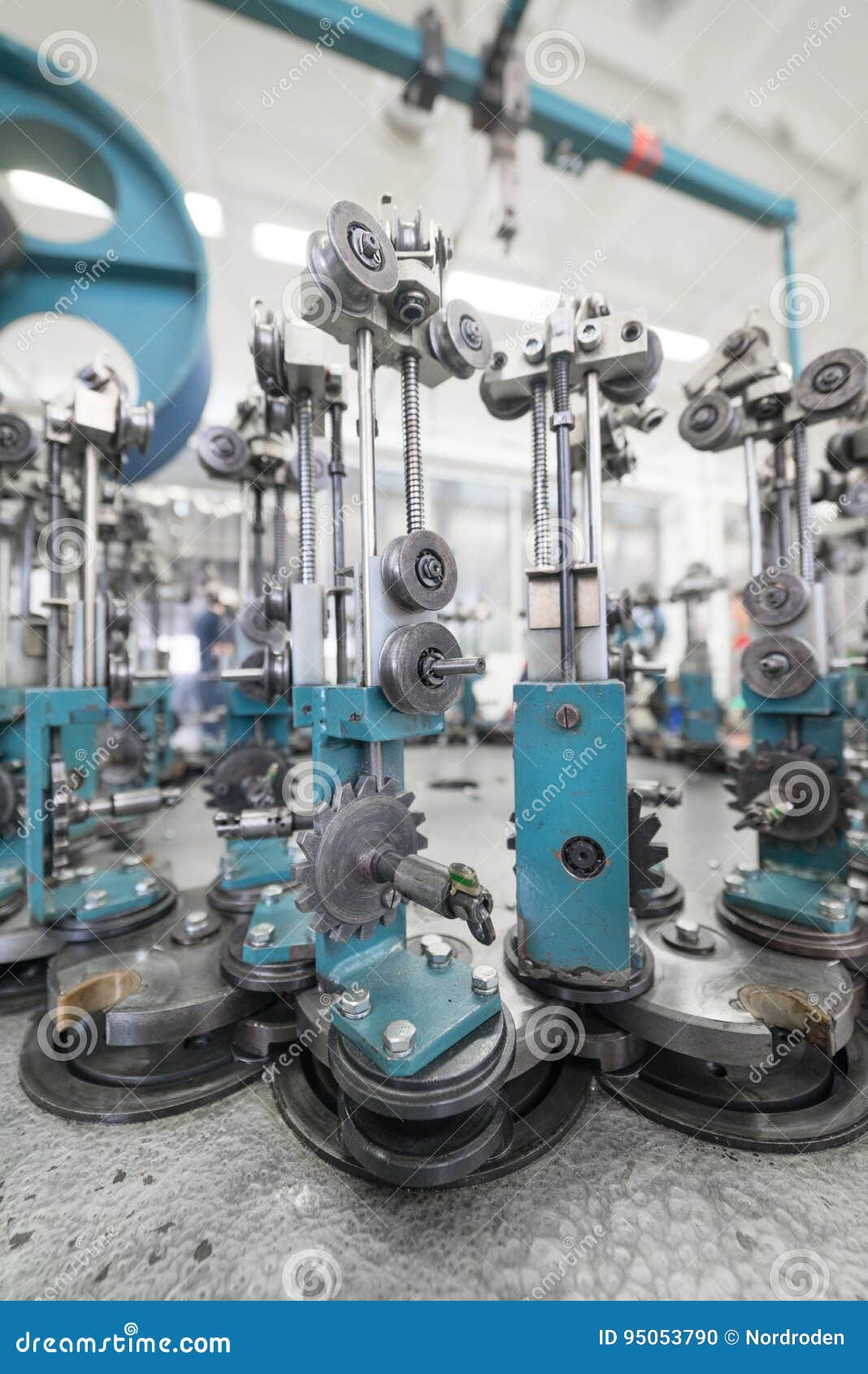 Modern braiding machine. stock photo. Image of process - 95053790