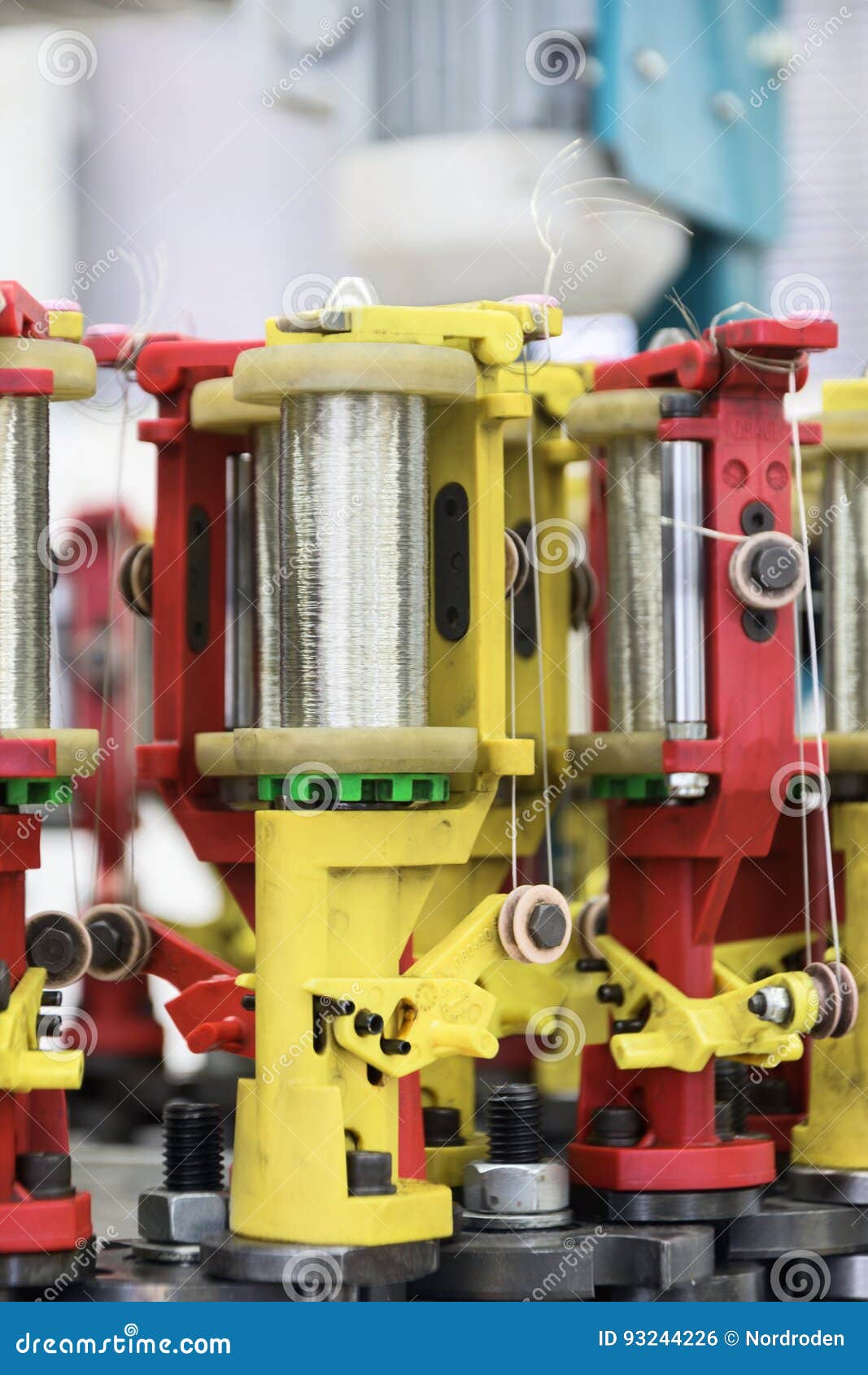 Modern braiding machine. stock photo. Image of close - 93244226