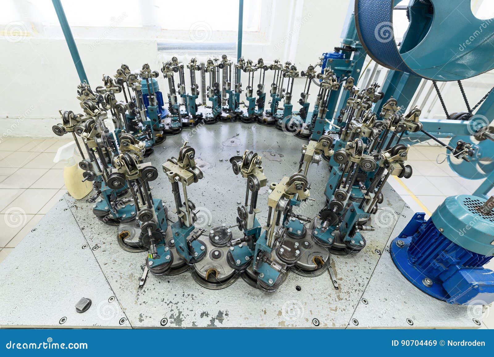 Modern braiding machine. stock image. Image of equipment - 90704469