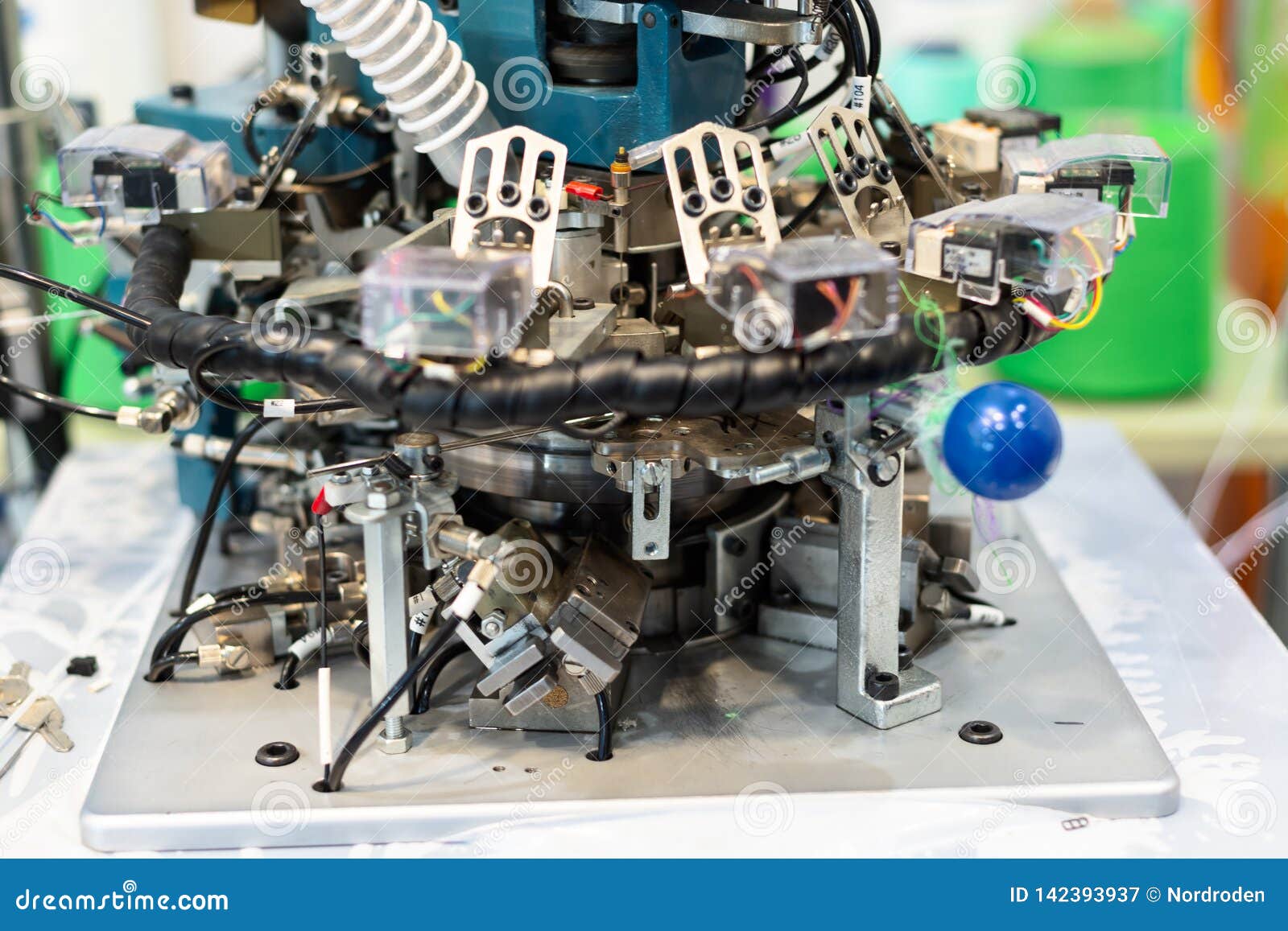 Modern Braiding Machine, Equipment for Weaving Textile Products Stock ...