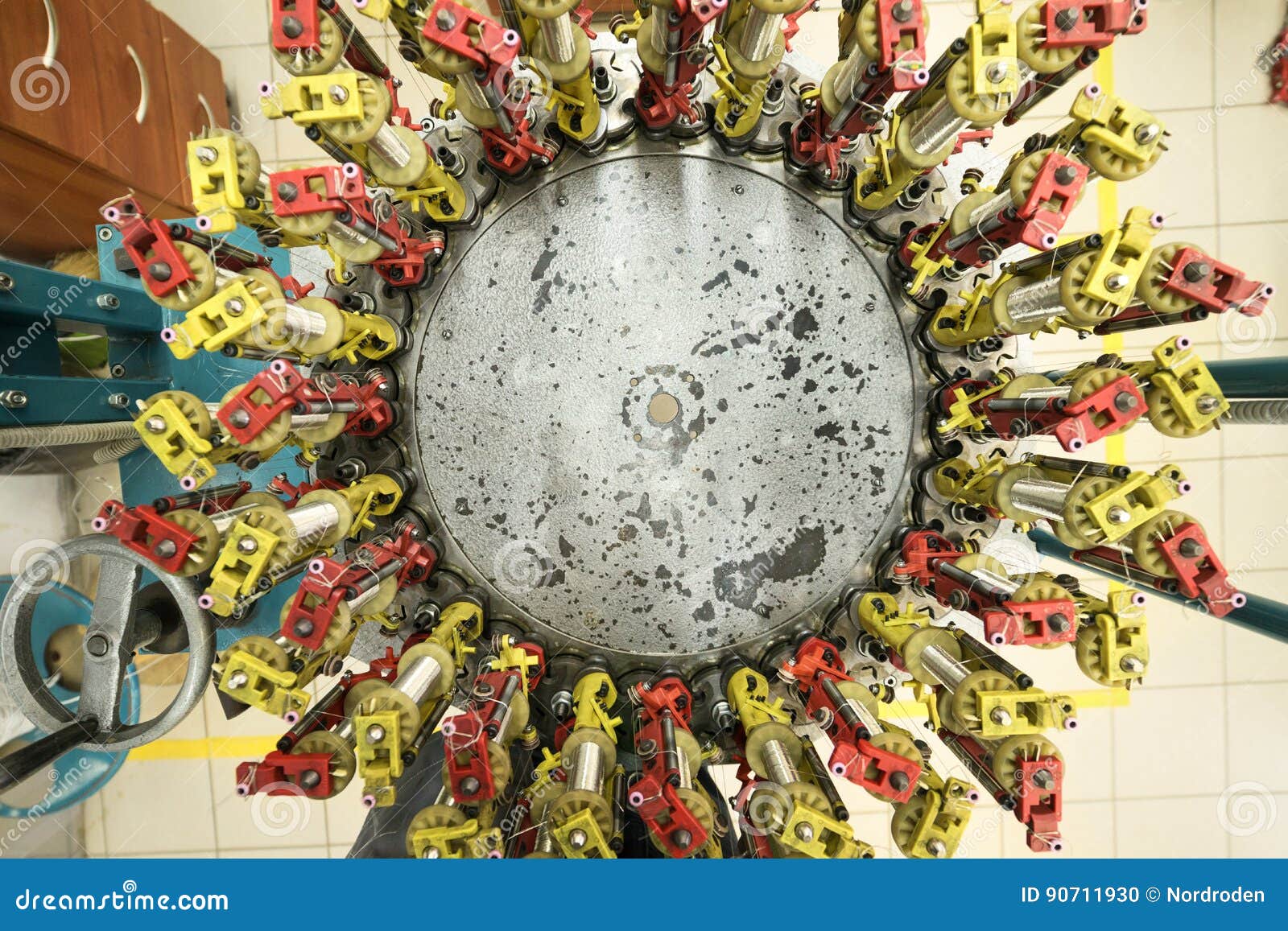 Modern braiding machine. stock photo. Image of work, technology - 90711930