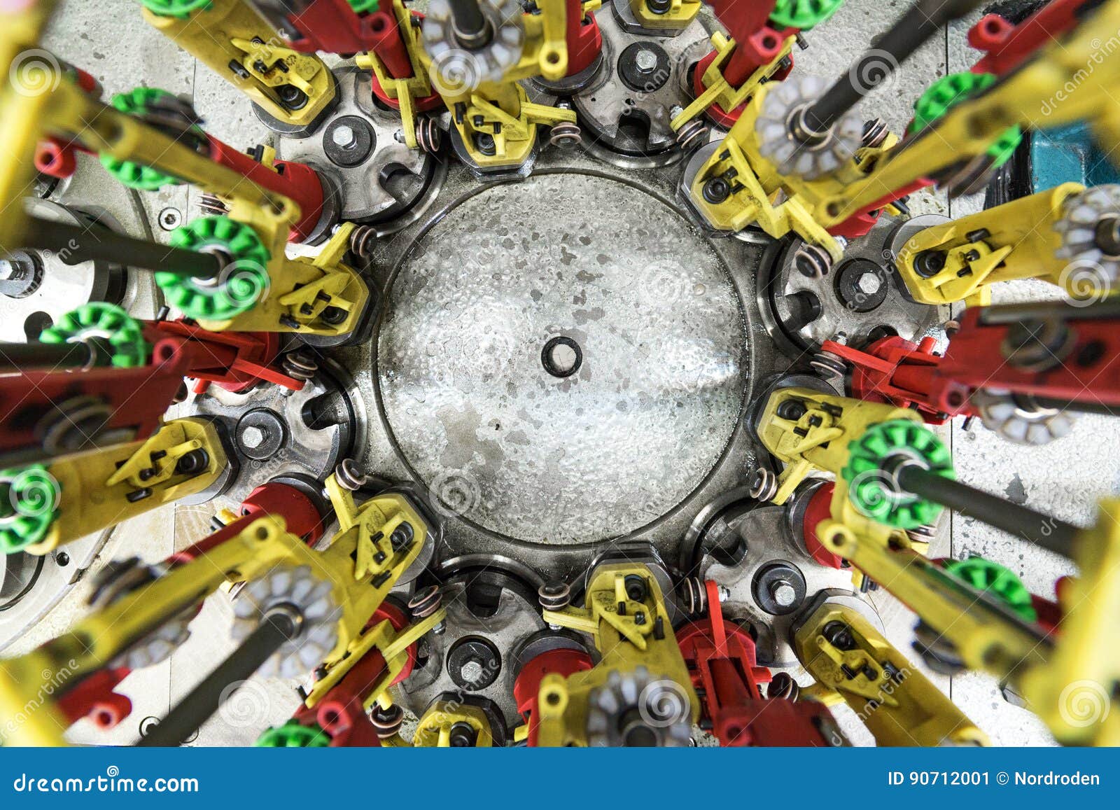 Modern braiding machine. stock image. Image of entwine - 90712001