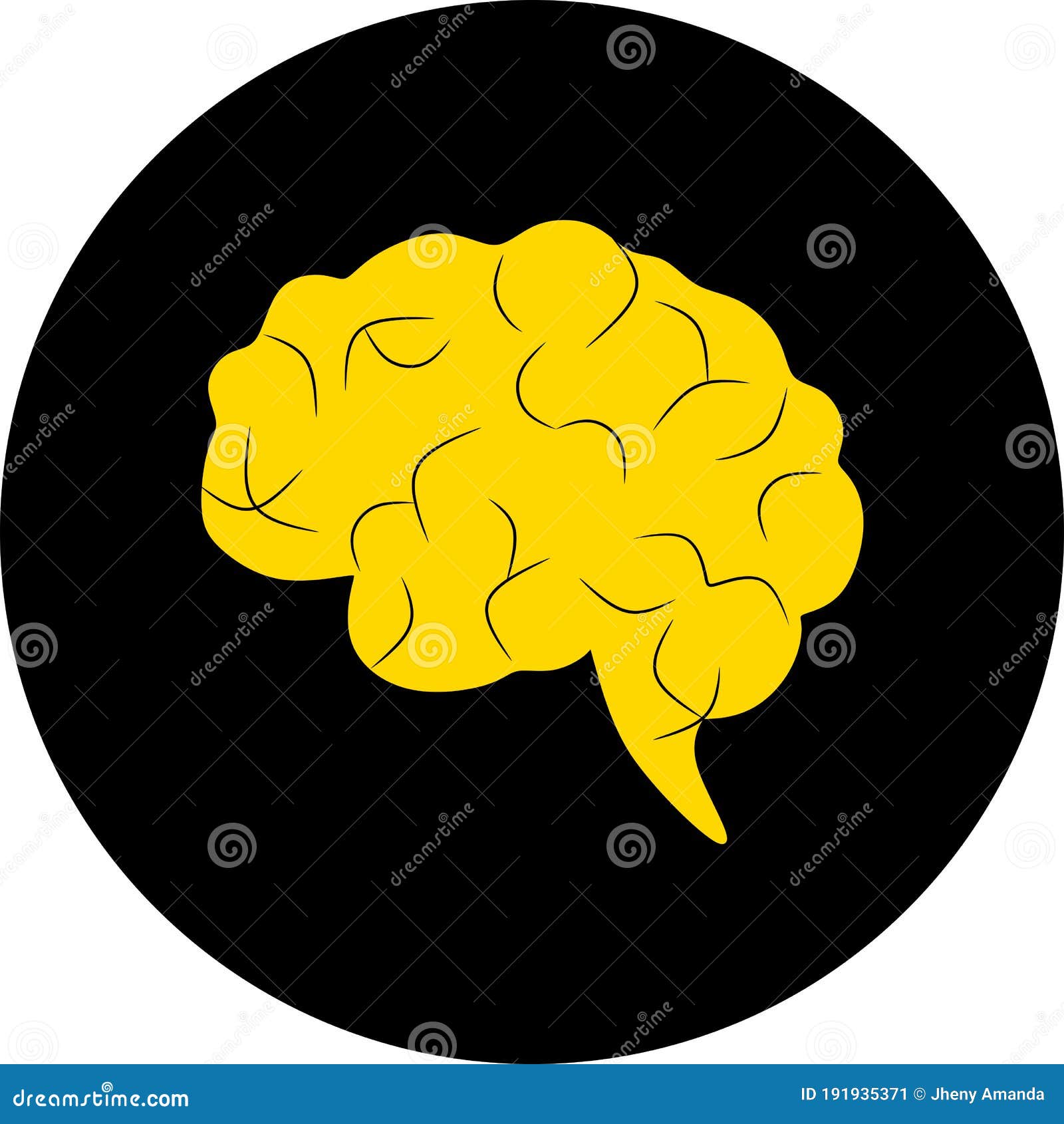 Modern Brain Link Connected Point Logo Vector. Digital Human Brain ...