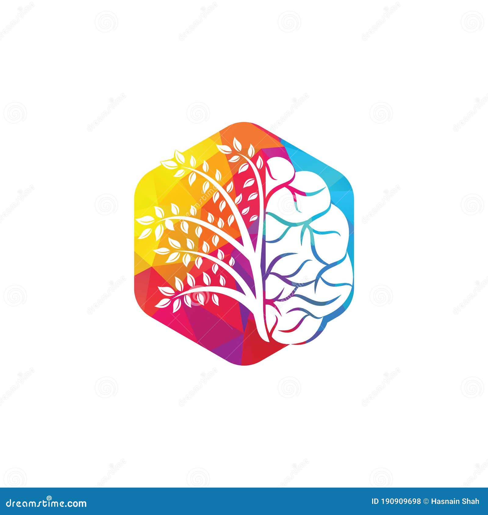 Modern Brain Tree Logo Design. Stock Vector - Illustration of brain ...