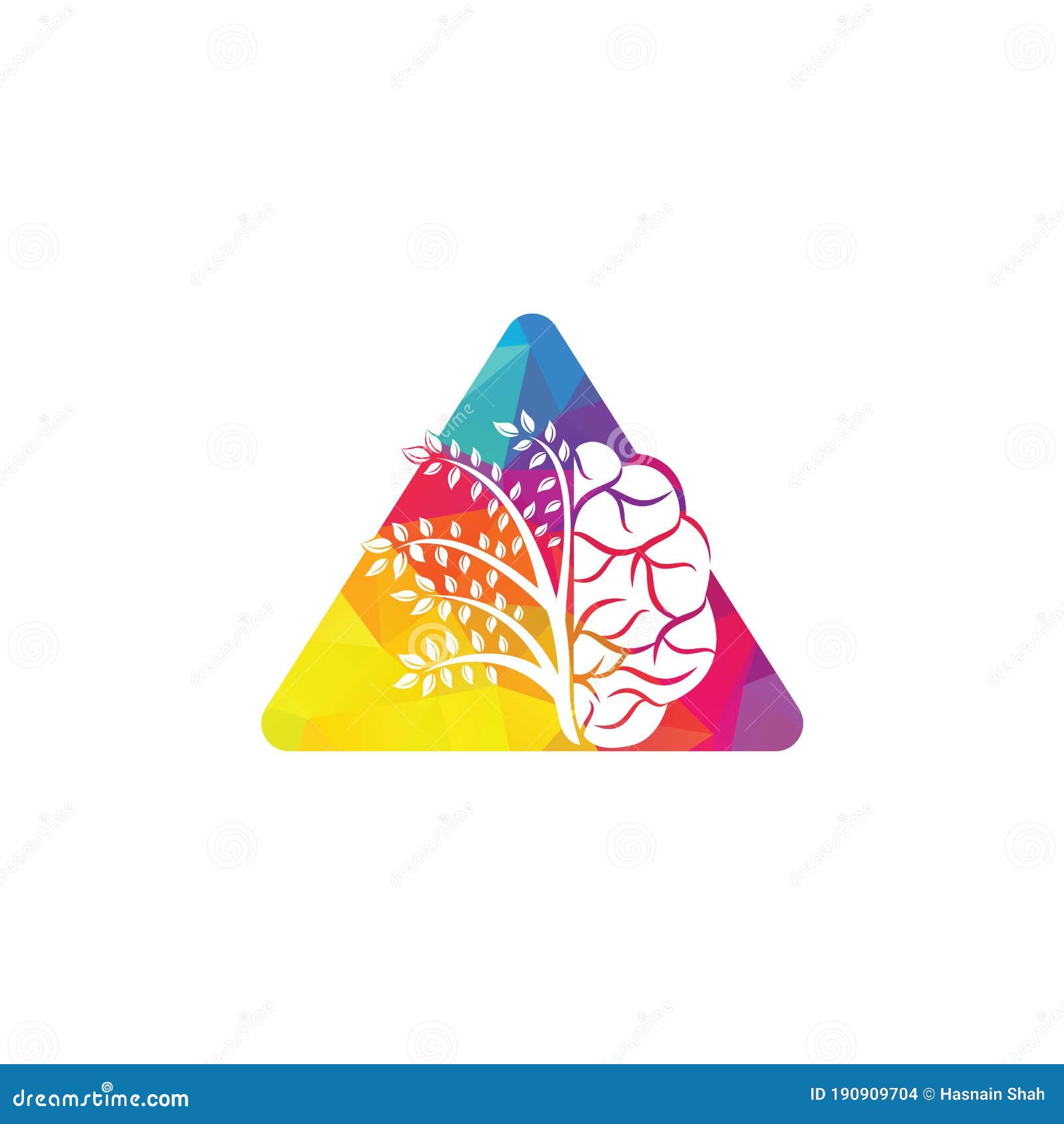 Modern Brain Tree Logo Design. Stock Vector - Illustration of power ...