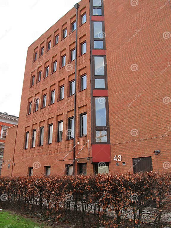 Modern Brick Building stock photo. Image of window, construction - 30824742