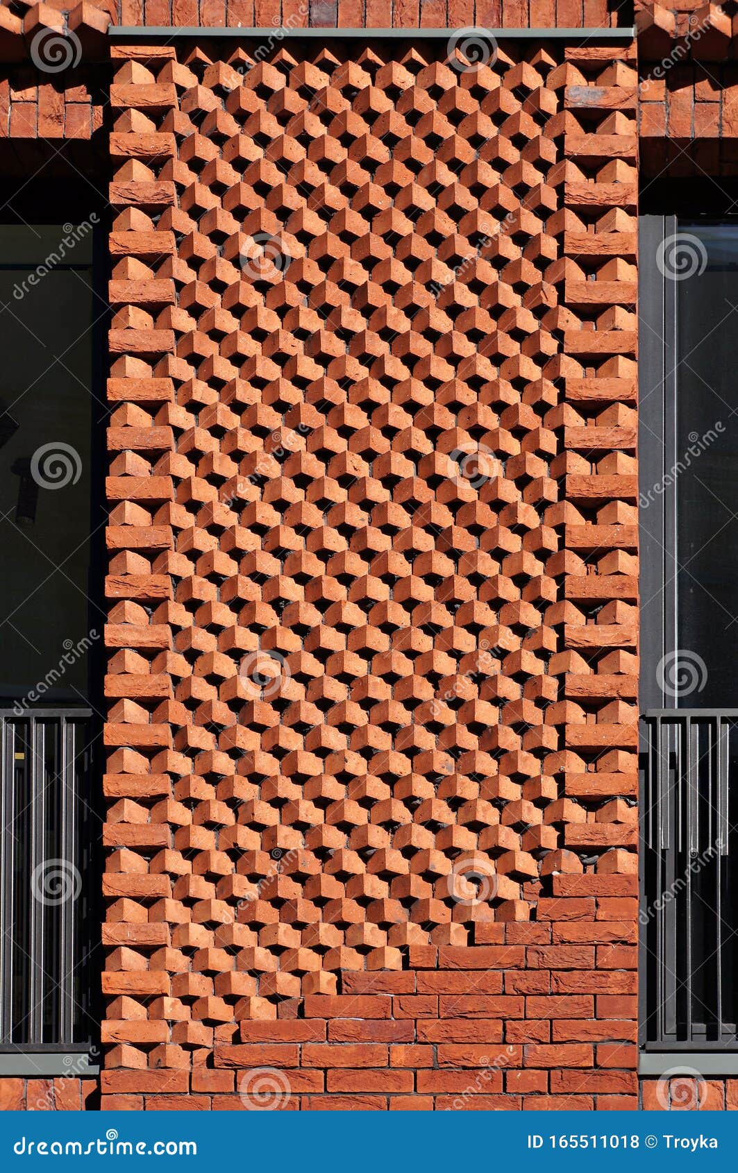 Modern brick wall pattern stock photo. Image of modern - 165511018