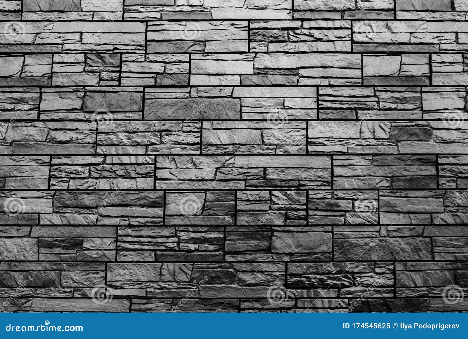 Modern Brick Wall. Pattern of Decorative Stone Wall Background. Surface ...