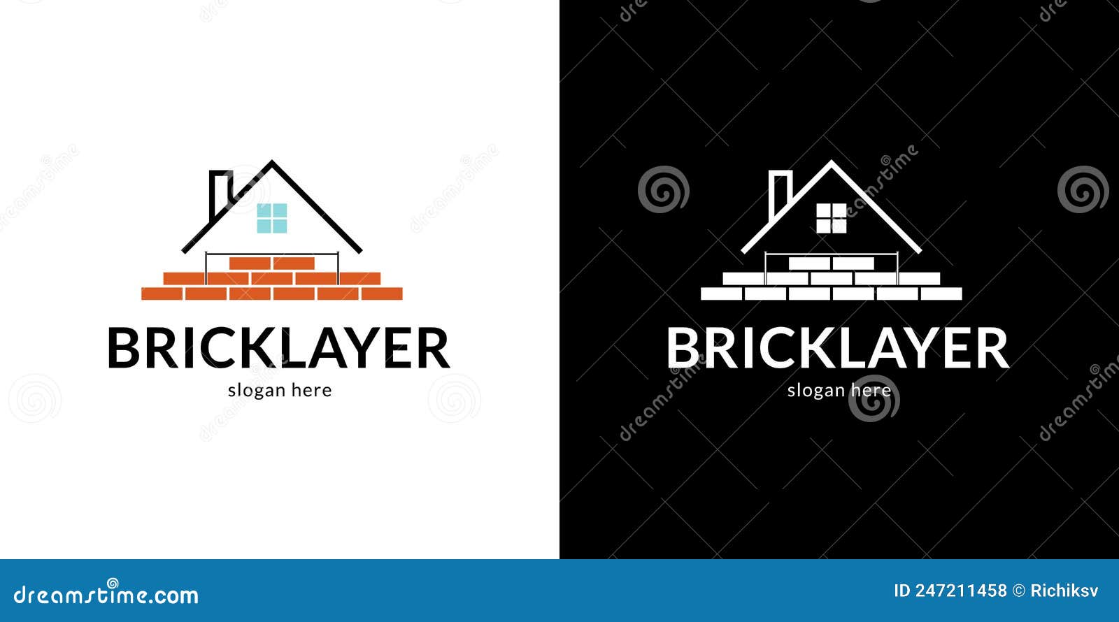 Modern bricklayer logo stock vector. Illustration of architecture ...